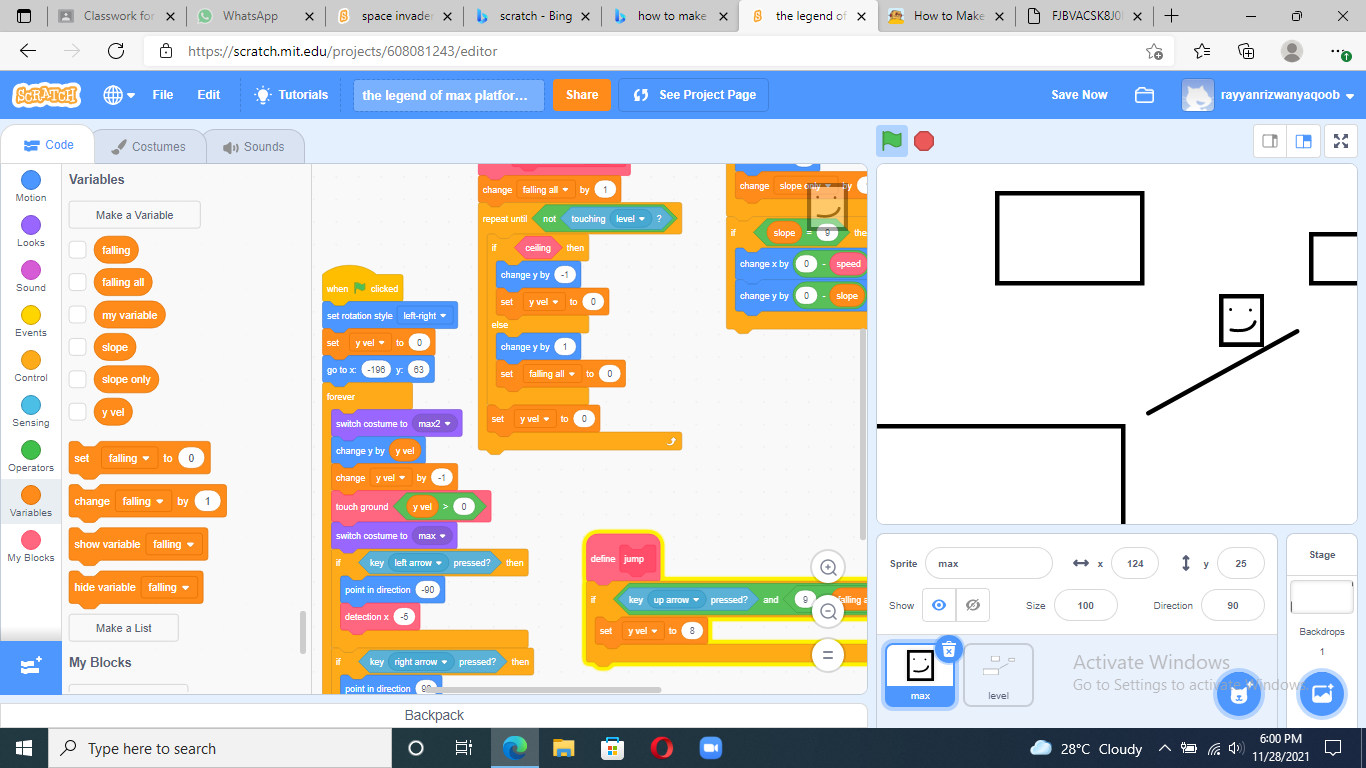 How to Make a Platformer on Scratch : 6 Steps (with Pictures ...