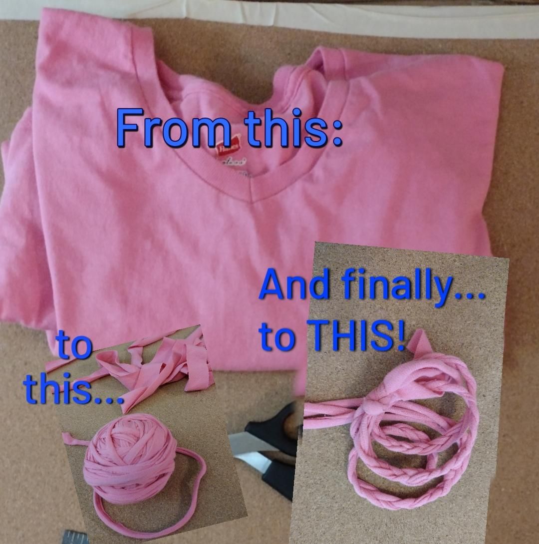 How to Make Rope Out of an Old T-Shirt : 7 Steps (with Pictures ...