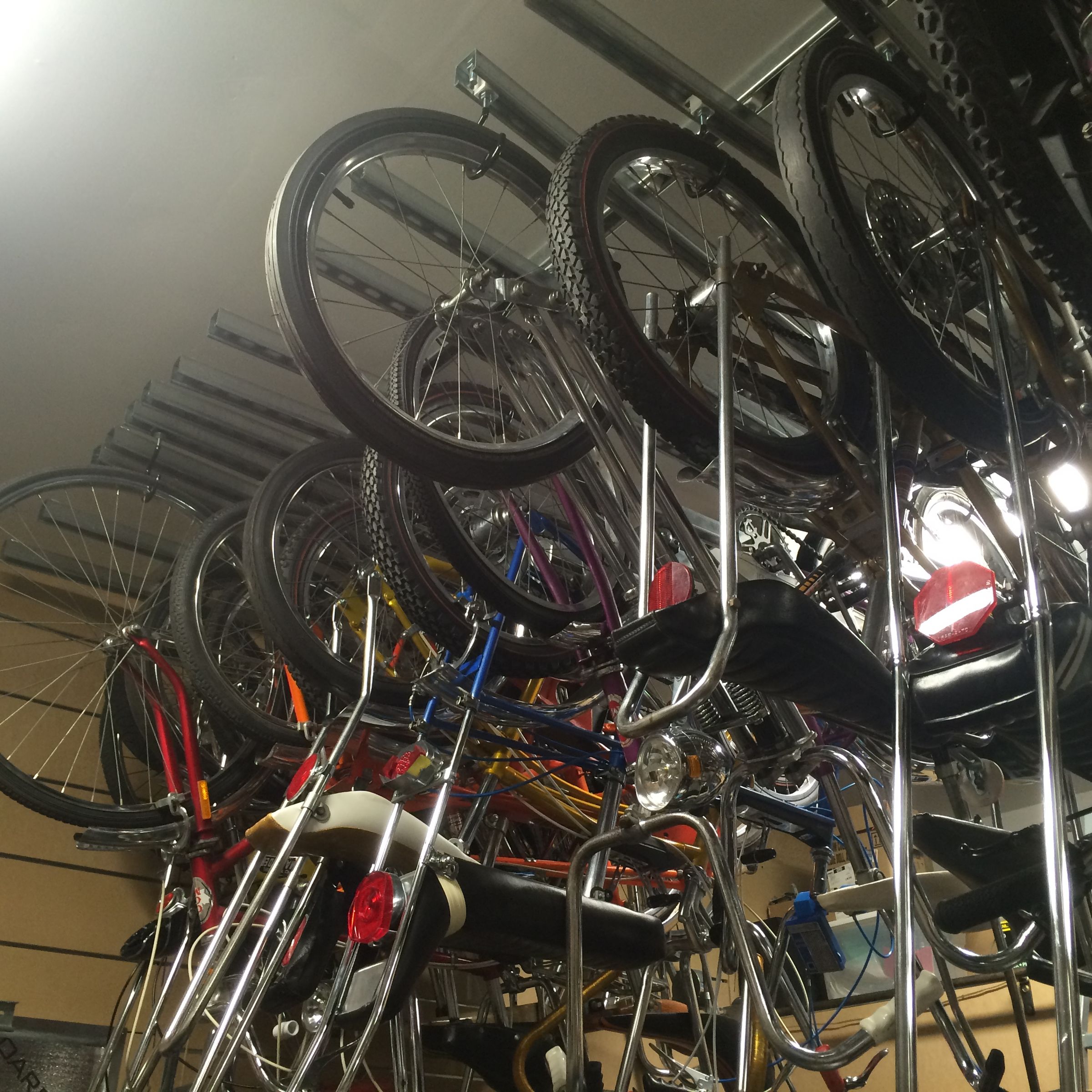 Overhead Garage Bicycle Storage System : 3 Steps (with Pictures ...