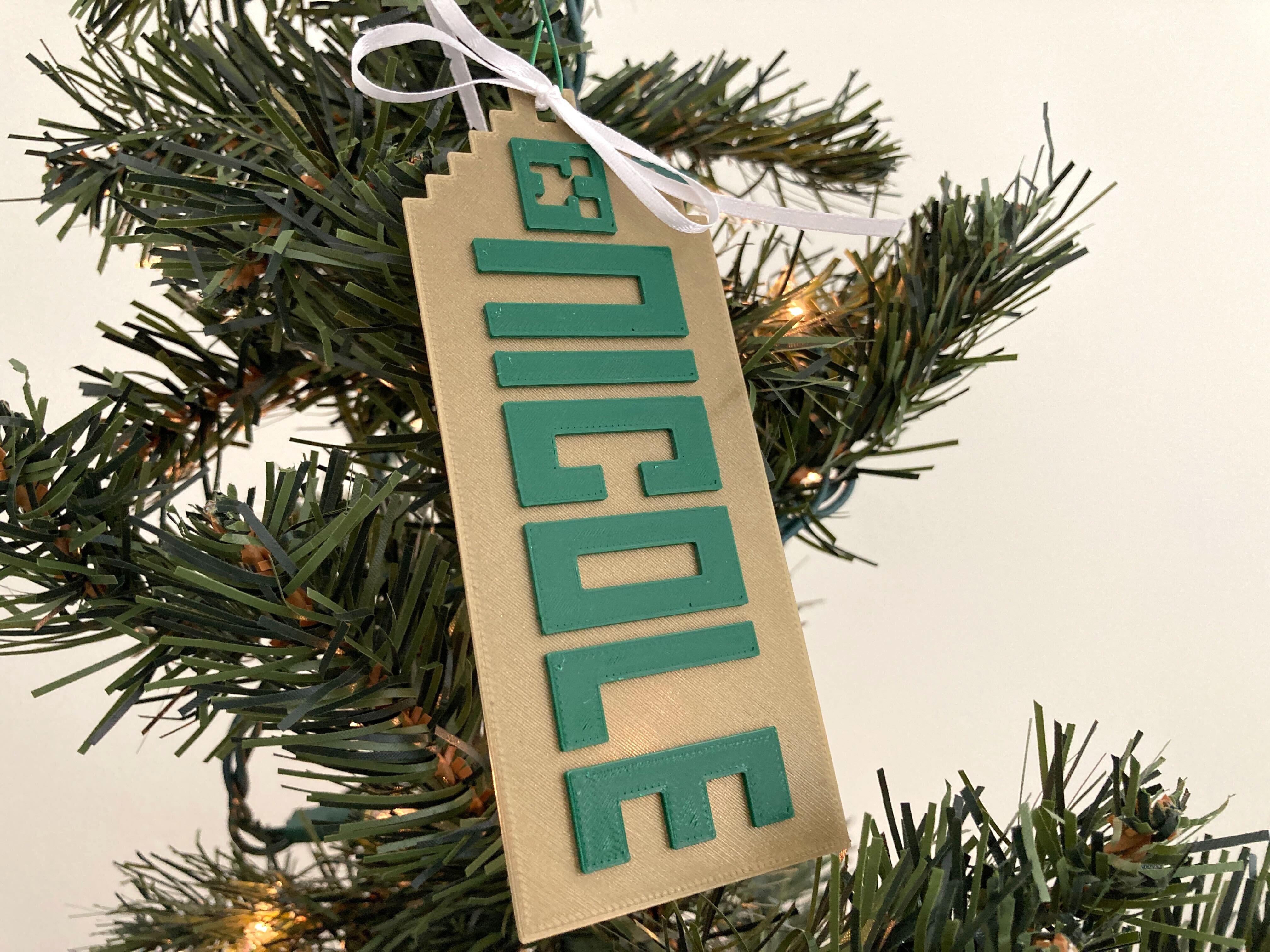 Custom Fonts in Tinkercad - Personalized Stocking Tags : 5 Steps (with ...