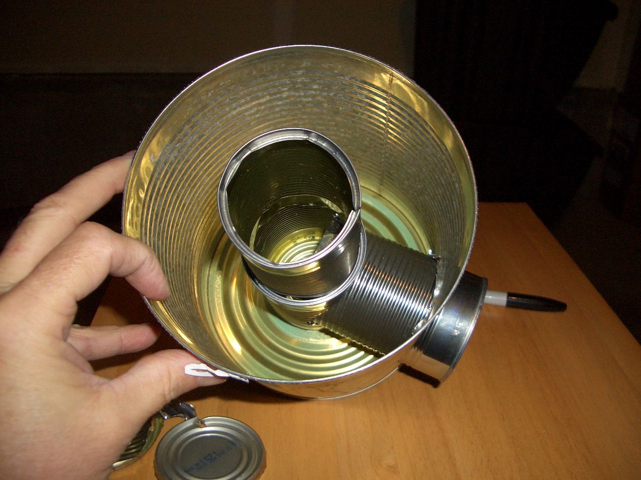 How to Make a Rocket Stove From a #10 Can and 4 Soup Cans : 8 Steps ...