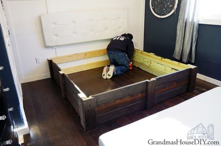 Build Your Own Platform Bed Frame DIY : 3 Steps (with Pictures ...