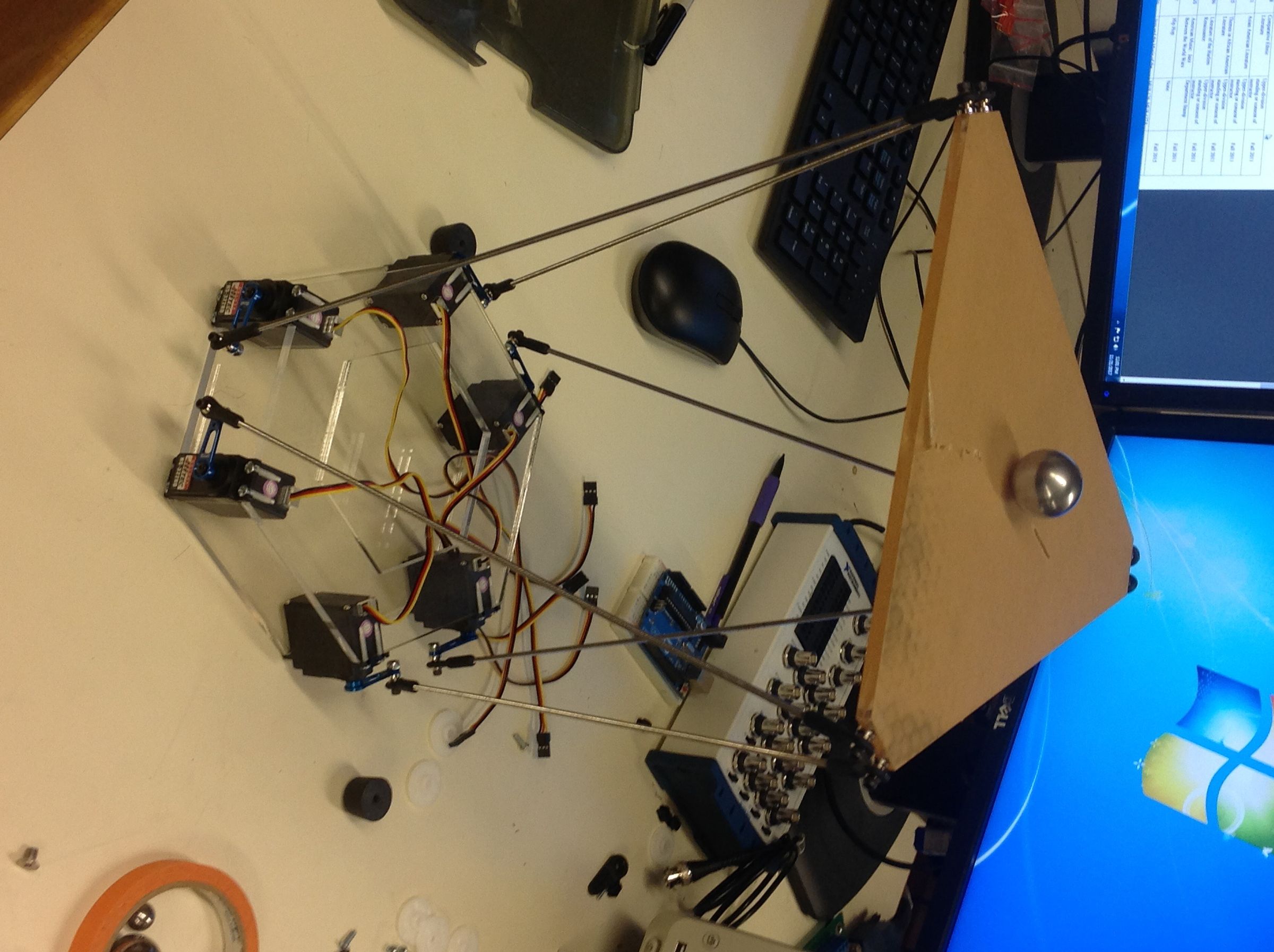 PID Controlled Ball Balancing Stewart Platform : 6 Steps - Instructables