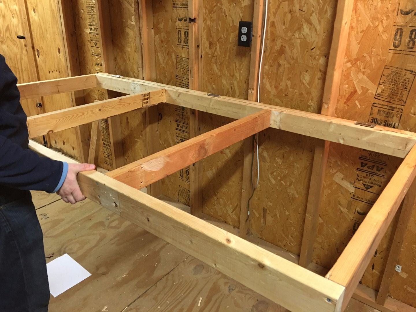 Folding Up Flat Workbench / Shop Table : 7 Steps - Instructables