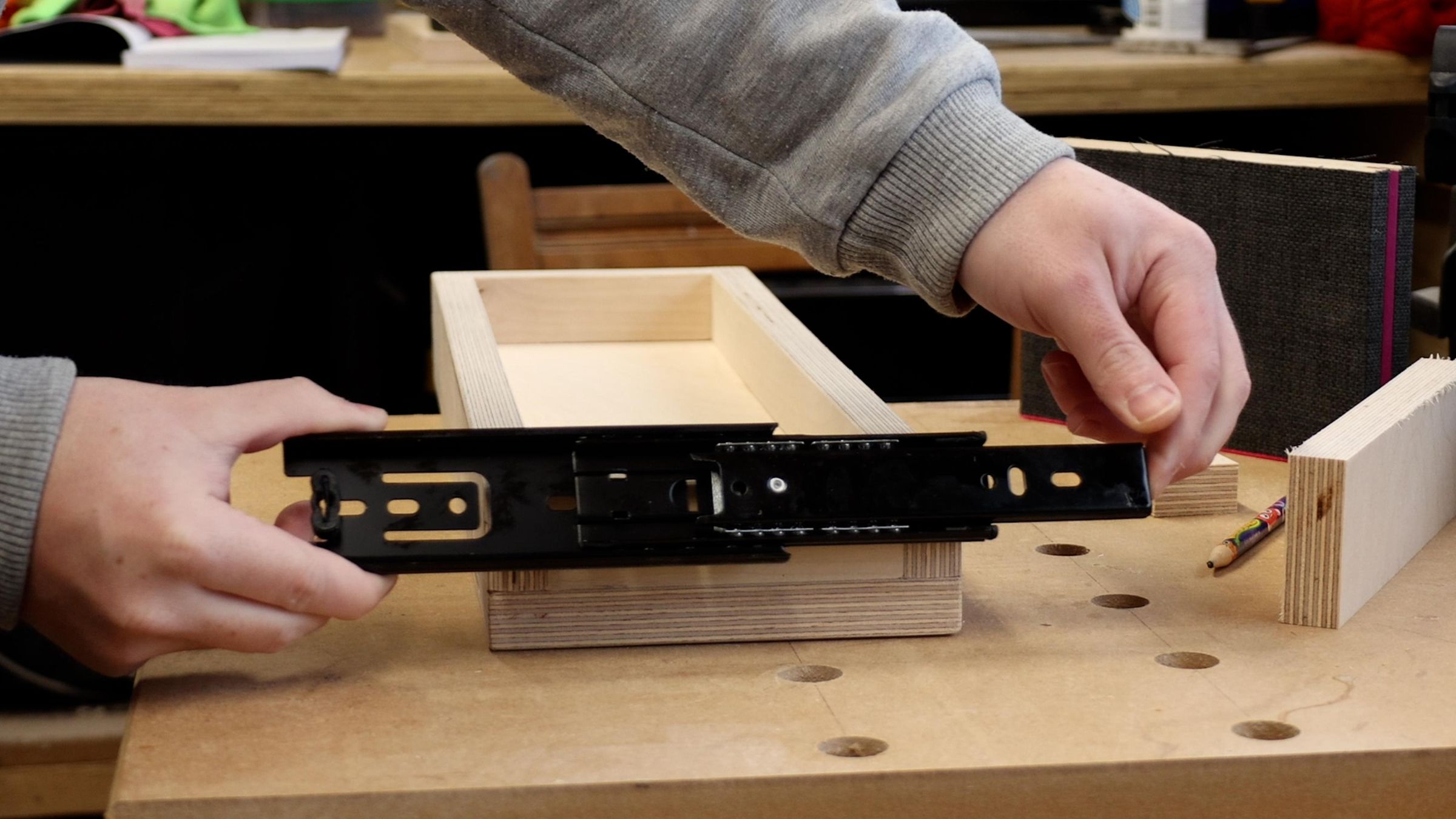 How to Make a Storage Shelf for a Desk - DIY Monitor Stand : 6 Steps ...