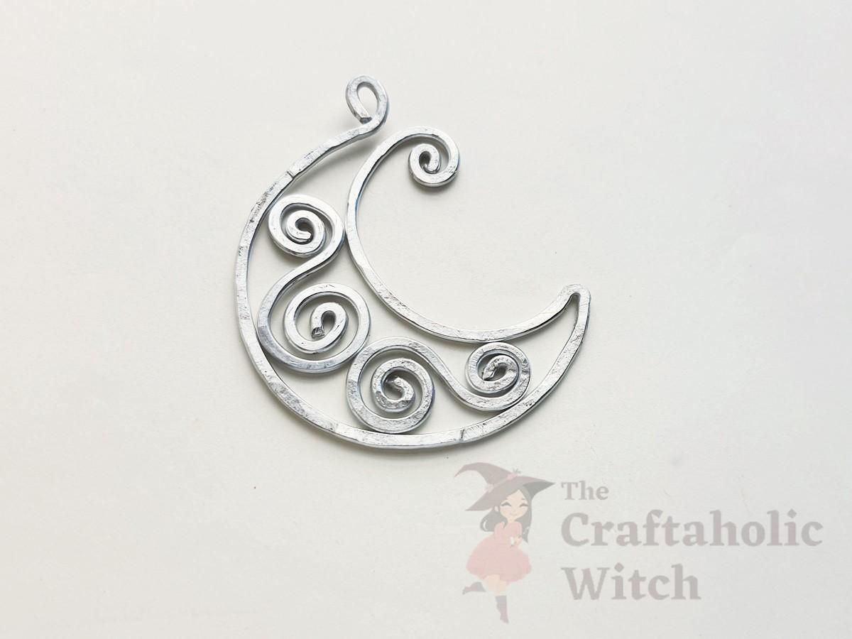 DIY Wire Wrapped Crescent Moon Pendant : 7 Steps (with Pictures ...