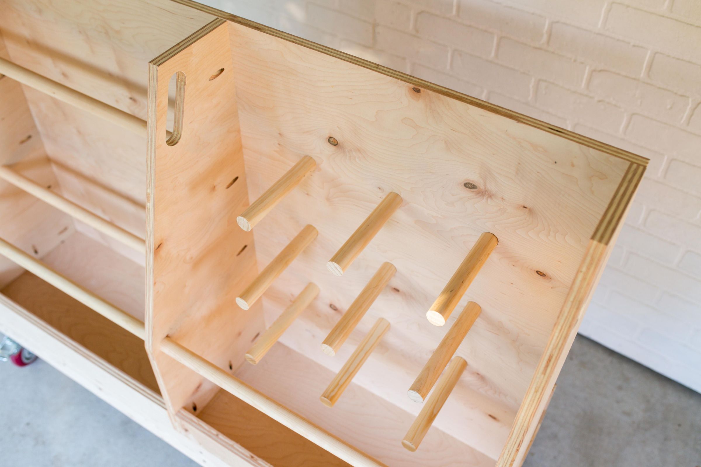 DIY Mobile Plywood and Lumber Storage Cart | Only 1 Sheet of Plywood ...