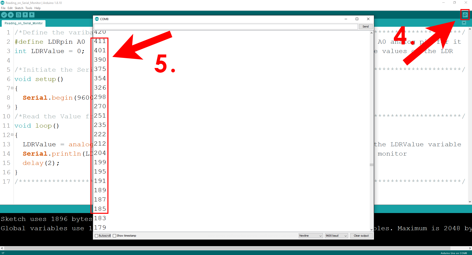 Arduino and LDR : 10 Steps - Instructables