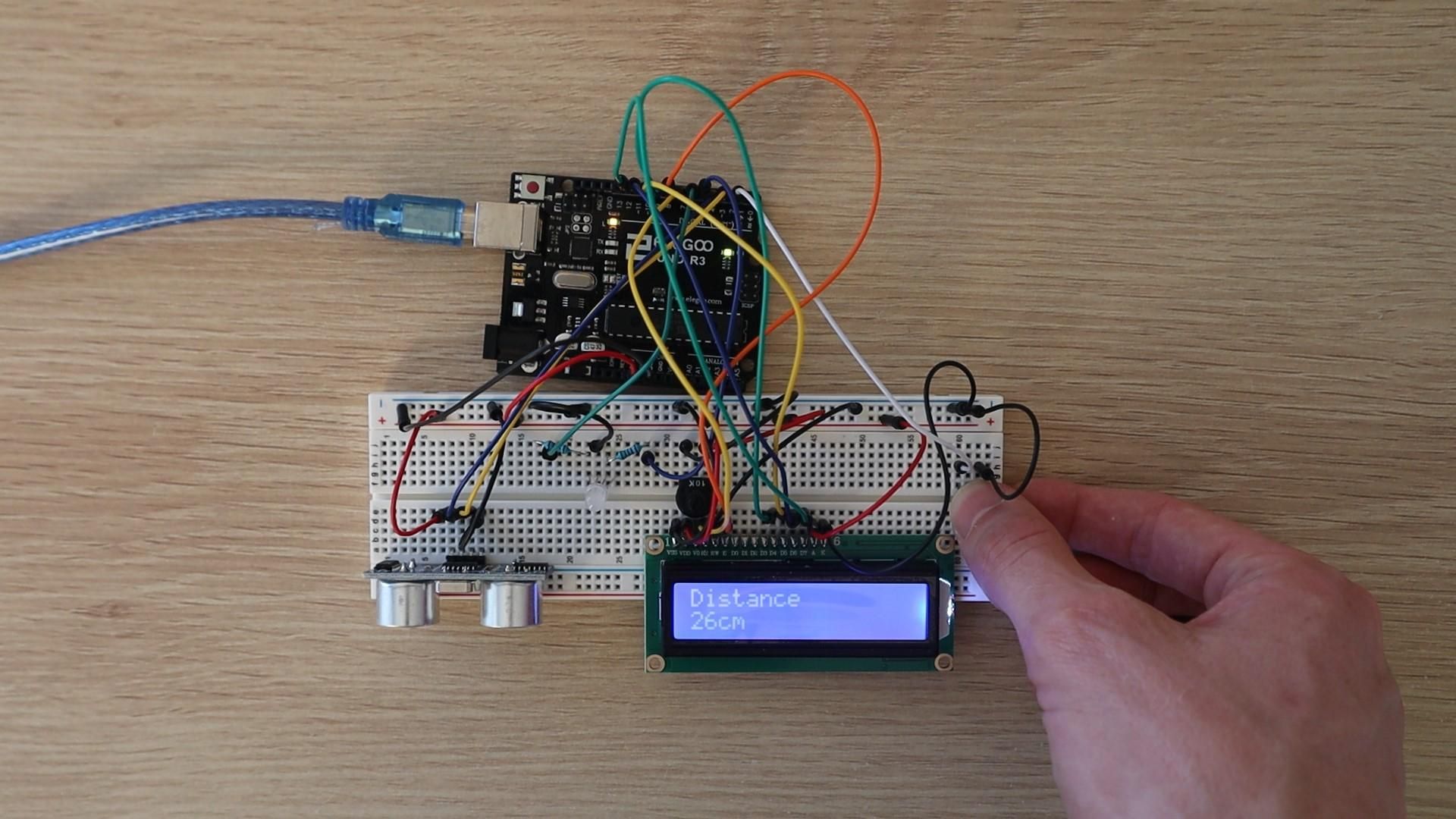Arduino Parking Assistant - Park Your Car in the Correct Spot Every ...