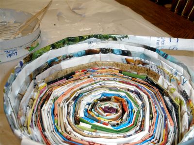 Recycled Magazine Pages Bowl : 6 Steps (with Pictures) - Instructables