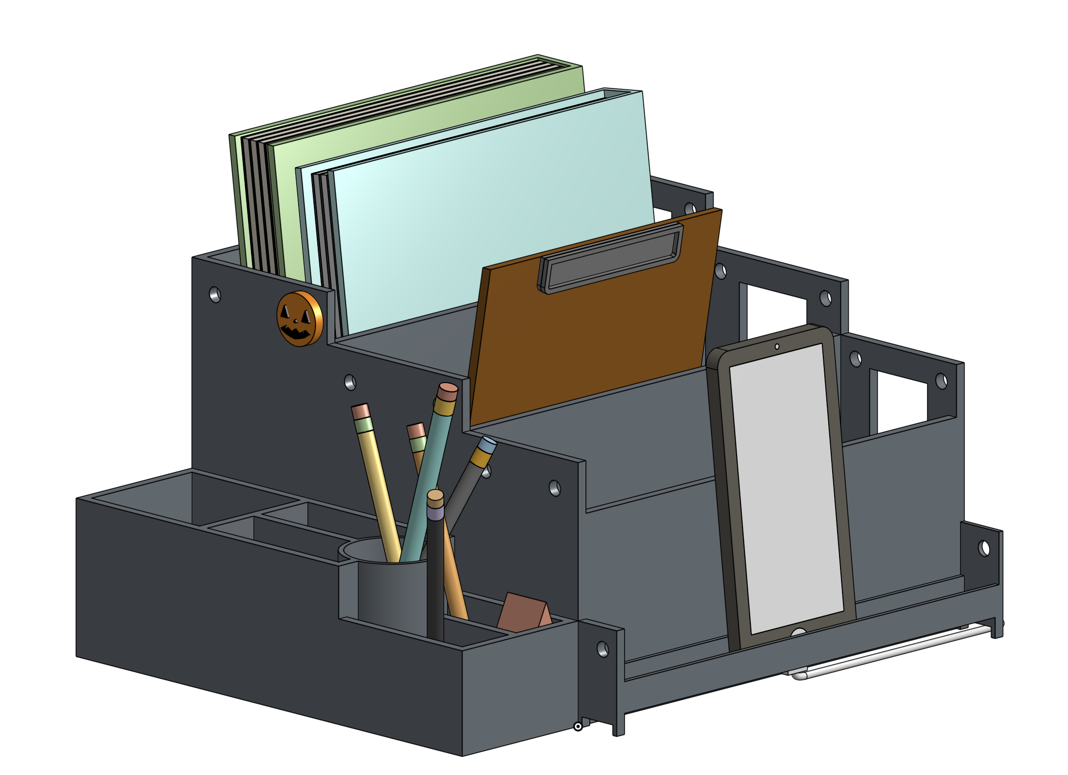 Desk Organizer Design Using Onshape : 28 Steps - Instructables
