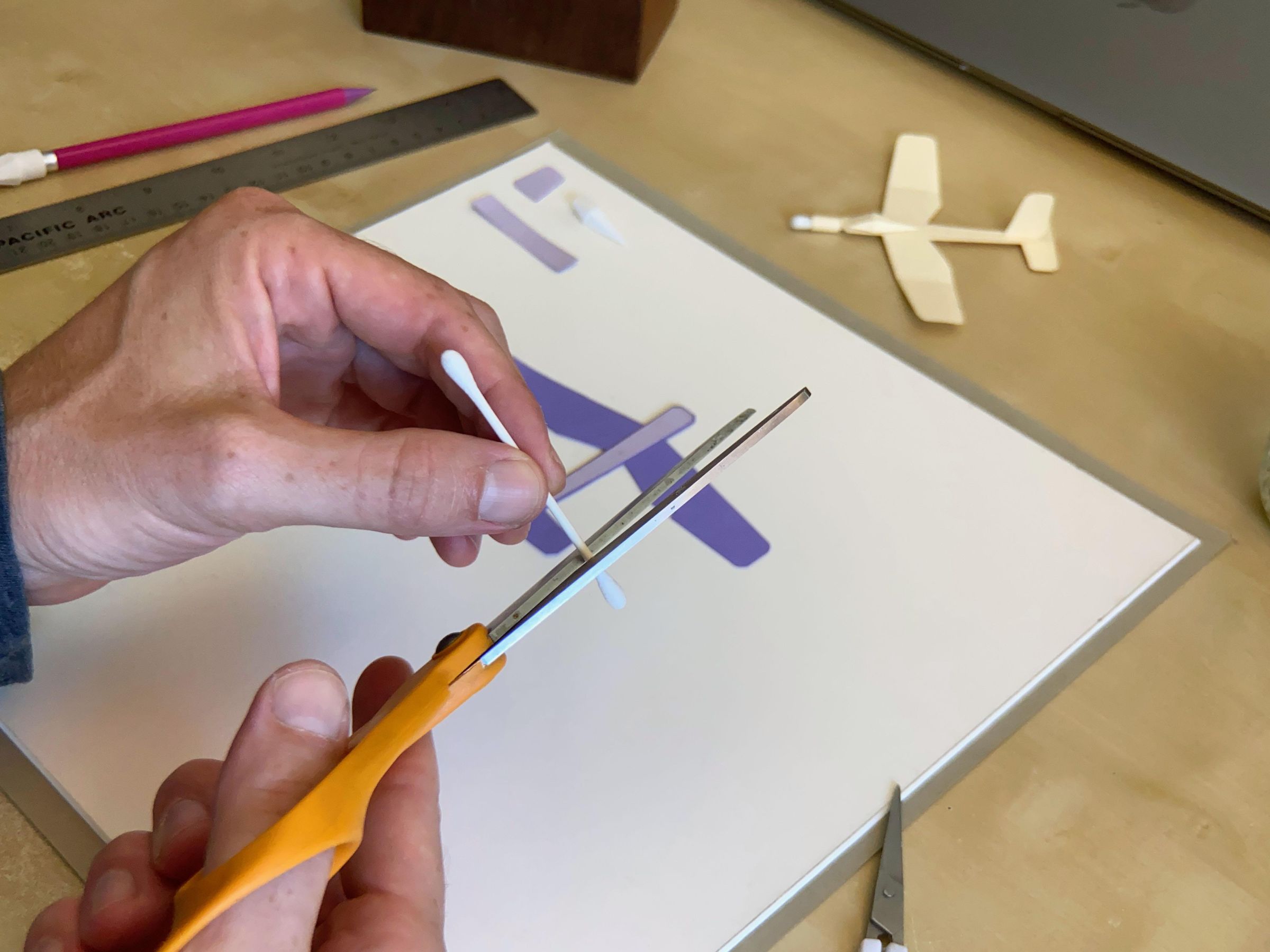 Cotton Swab Card Stock Micro Gliders : 9 Steps (with Pictures ...