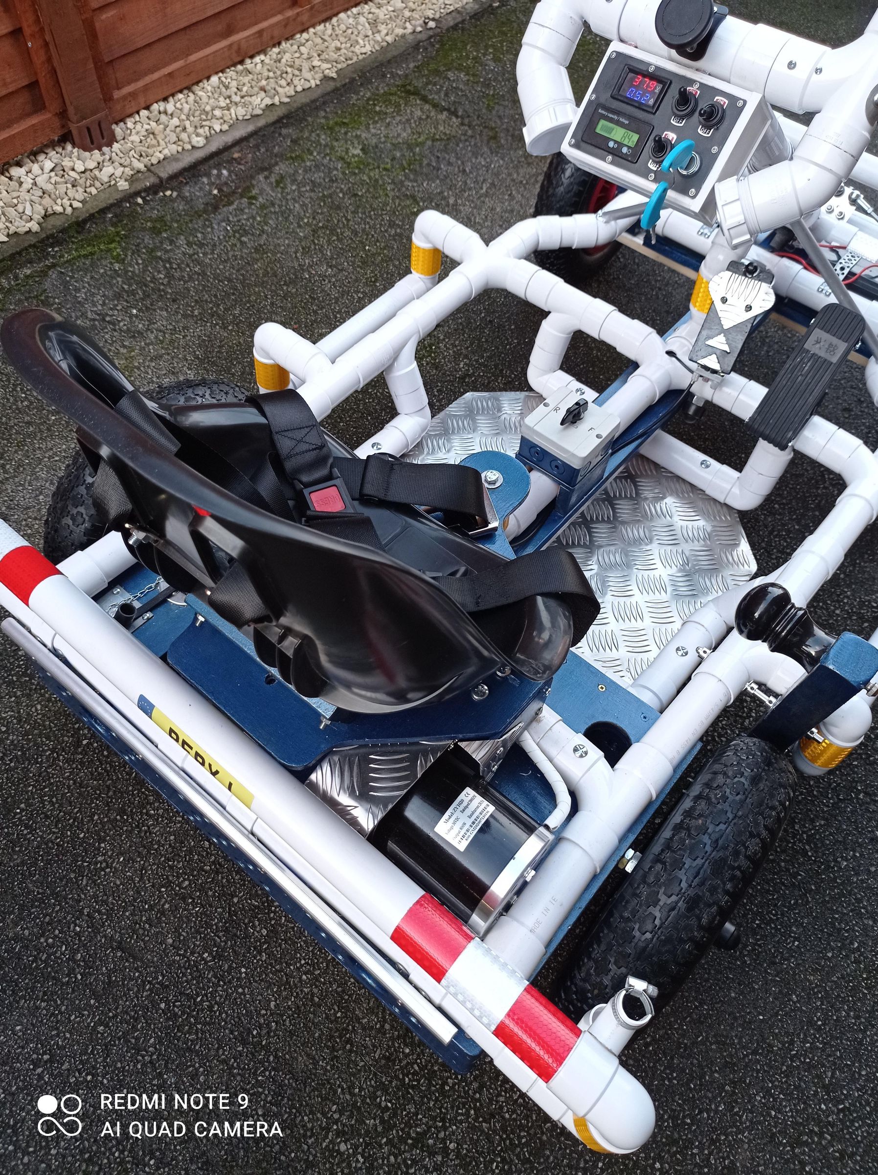 How to Make a Go Kart / Electric Car Using PVC Pipe at Home : 7 Steps ...