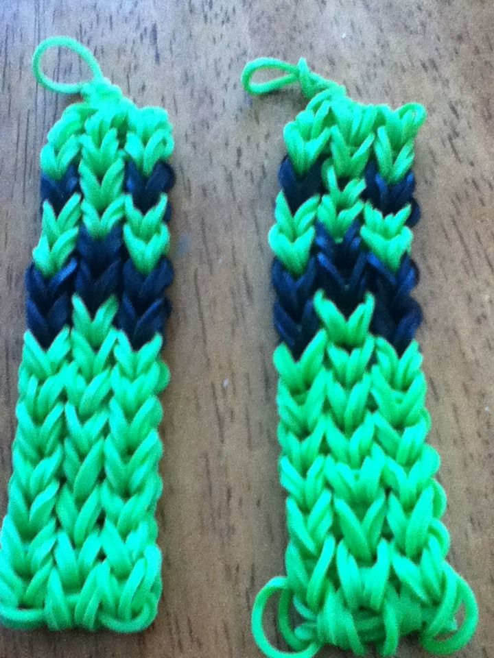 Minecraft Creeper Rainbow Loom Charm