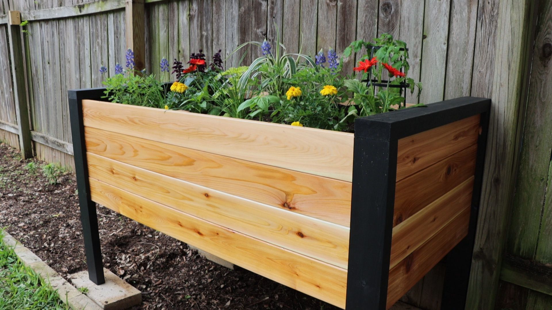 How to Make a DIY Raised Planter Box : 14 Steps (with Pictures ...