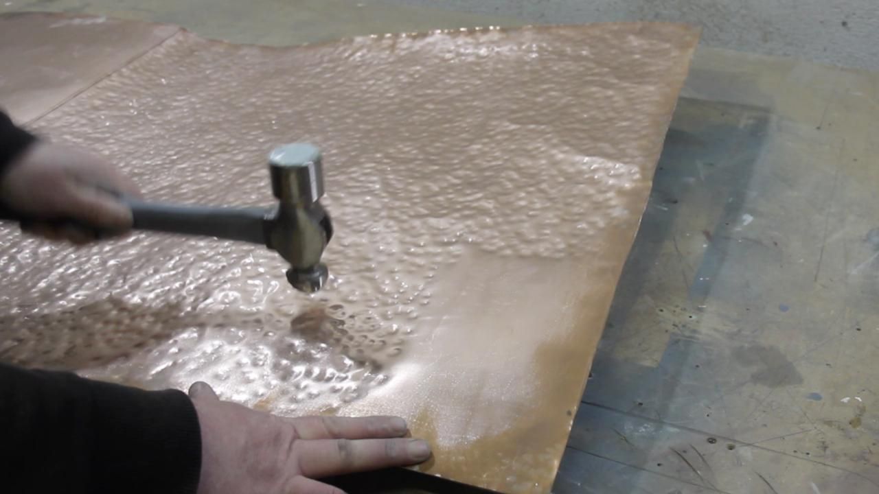 Hammered Copper Coffee Table : 9 Steps (with Pictures) - Instructables