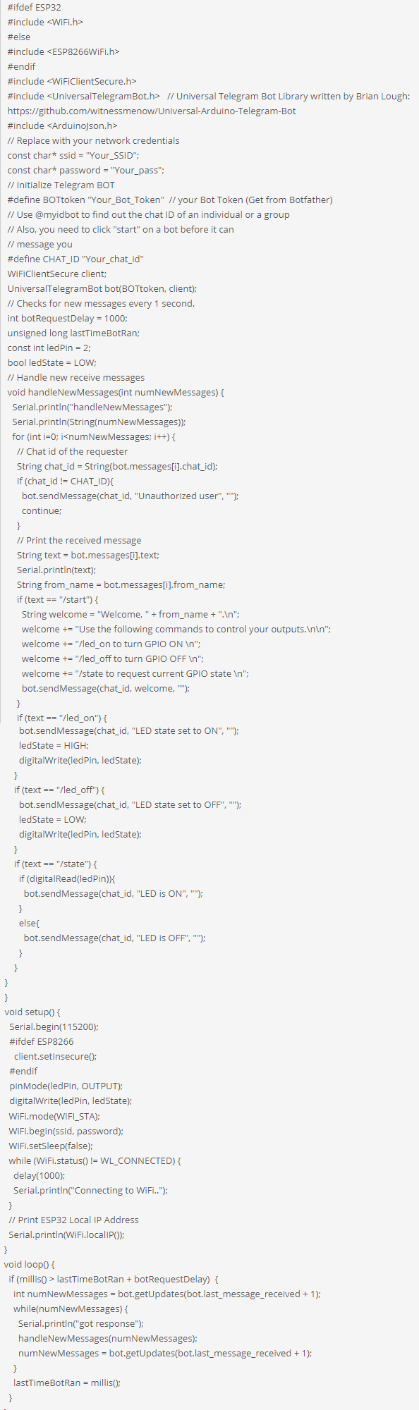 ESP32 Based Telegram Bot : 7 Steps - Instructables