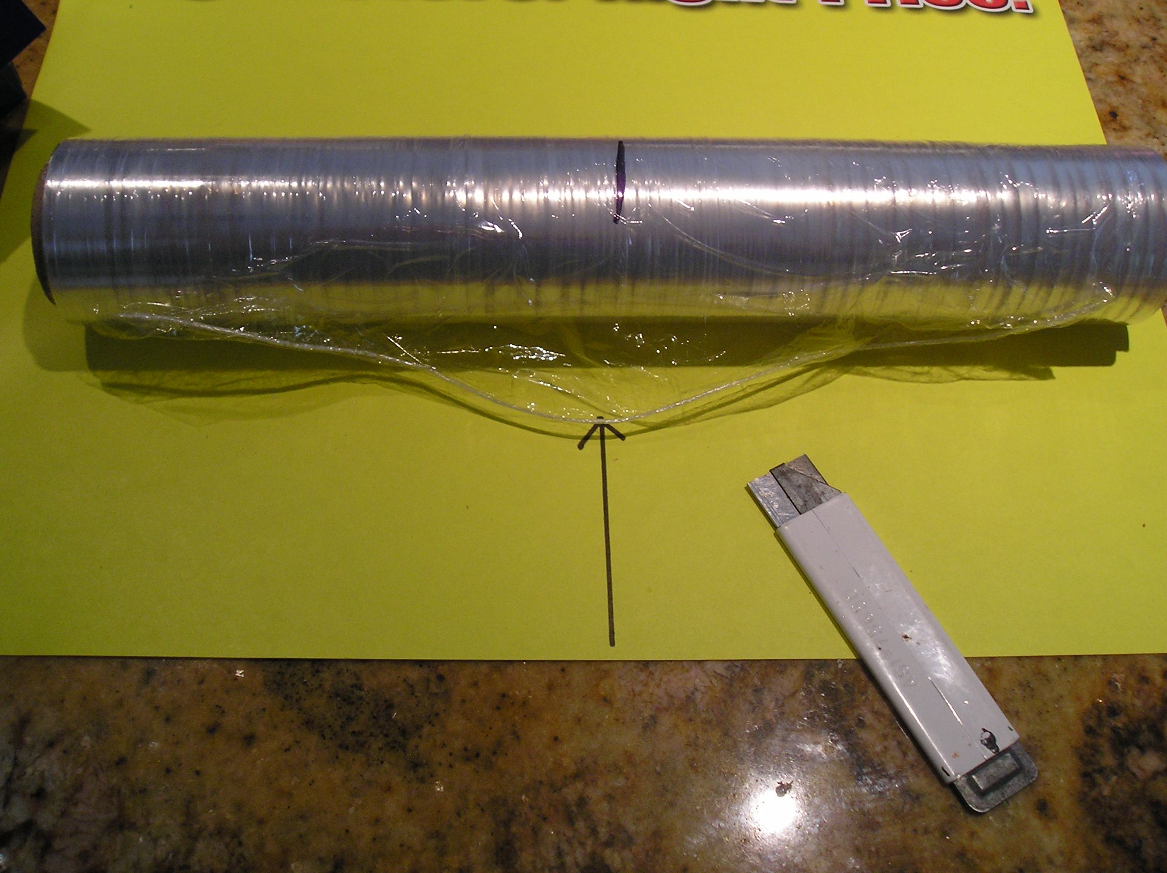 How to Mini-Size a Roll of Saran Wrap : 6 Steps (with Pictures ...