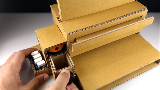 How to Make a Pencil Sharpener Dispenser Machine From Cardboard DIY at ...