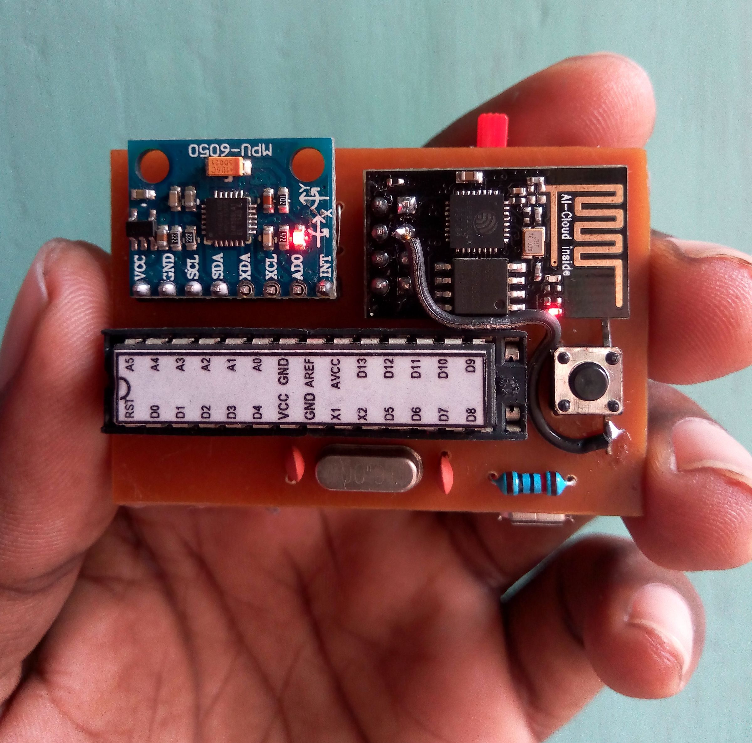 Emergency Fall Notifier With Panic Button : 17 Steps (with Pictures ...