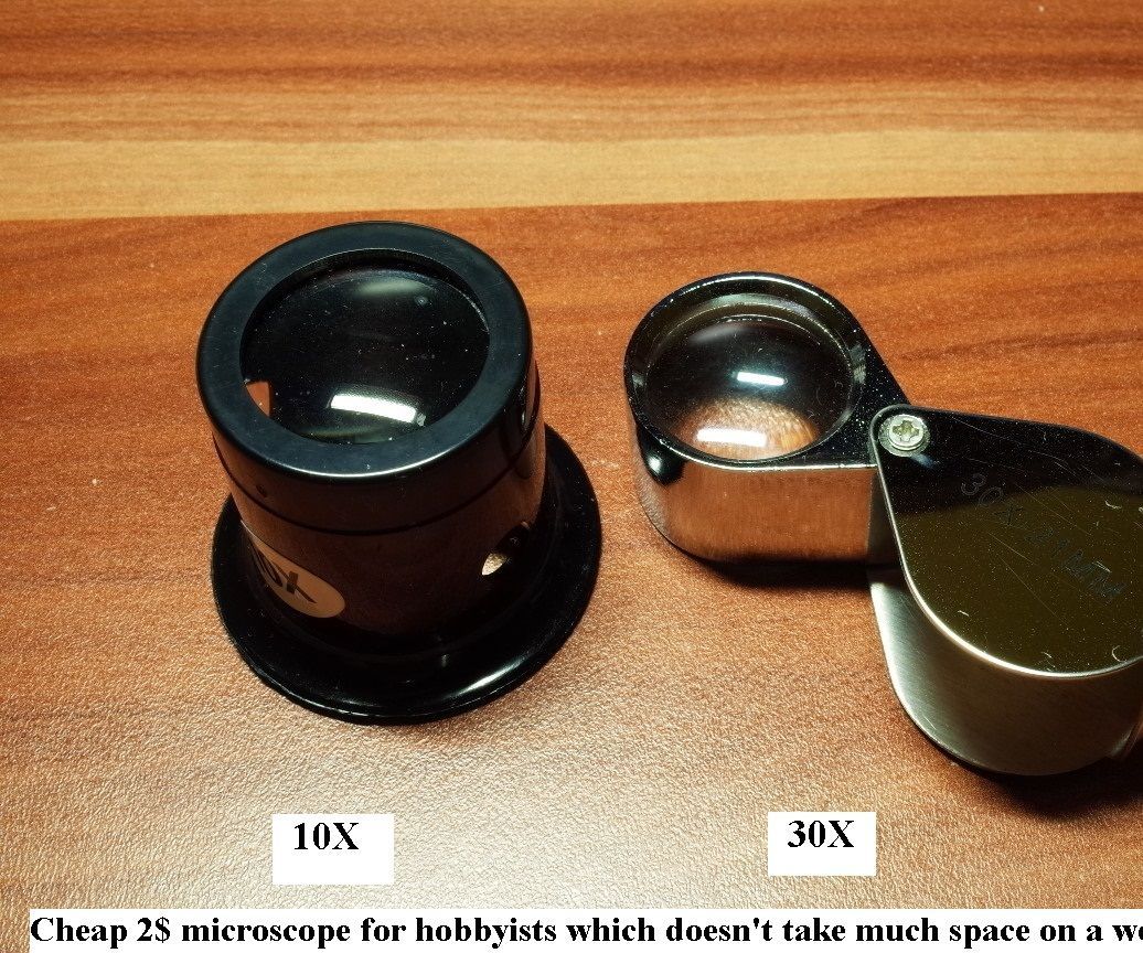 Cheap 2$ Microscope for Hobbyists. Magnifying Eye Jewelry Loupe ...