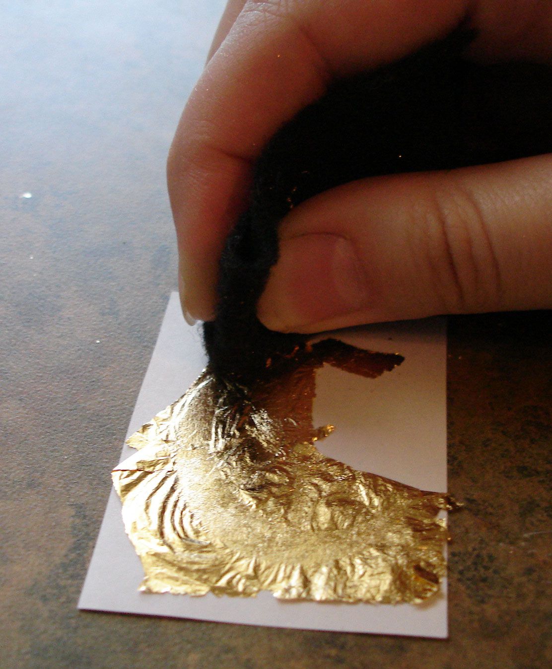 Easy Glueless Gold Leafing on Paper : 8 Steps - Instructables