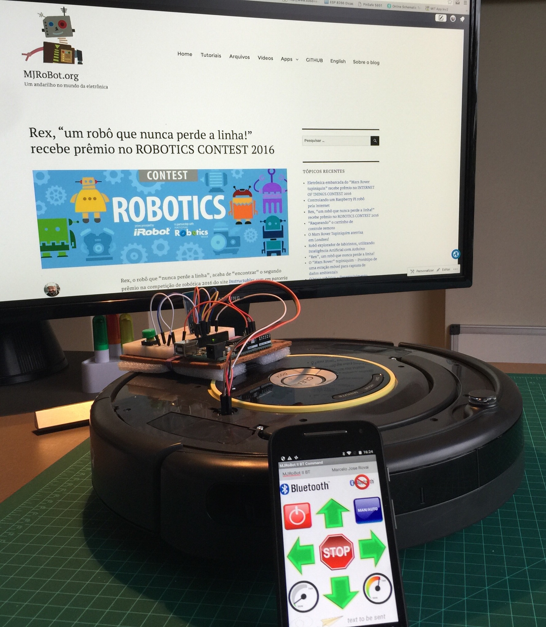 Controlling a Roomba Robot With Arduino and Android : 8 Steps (with ...