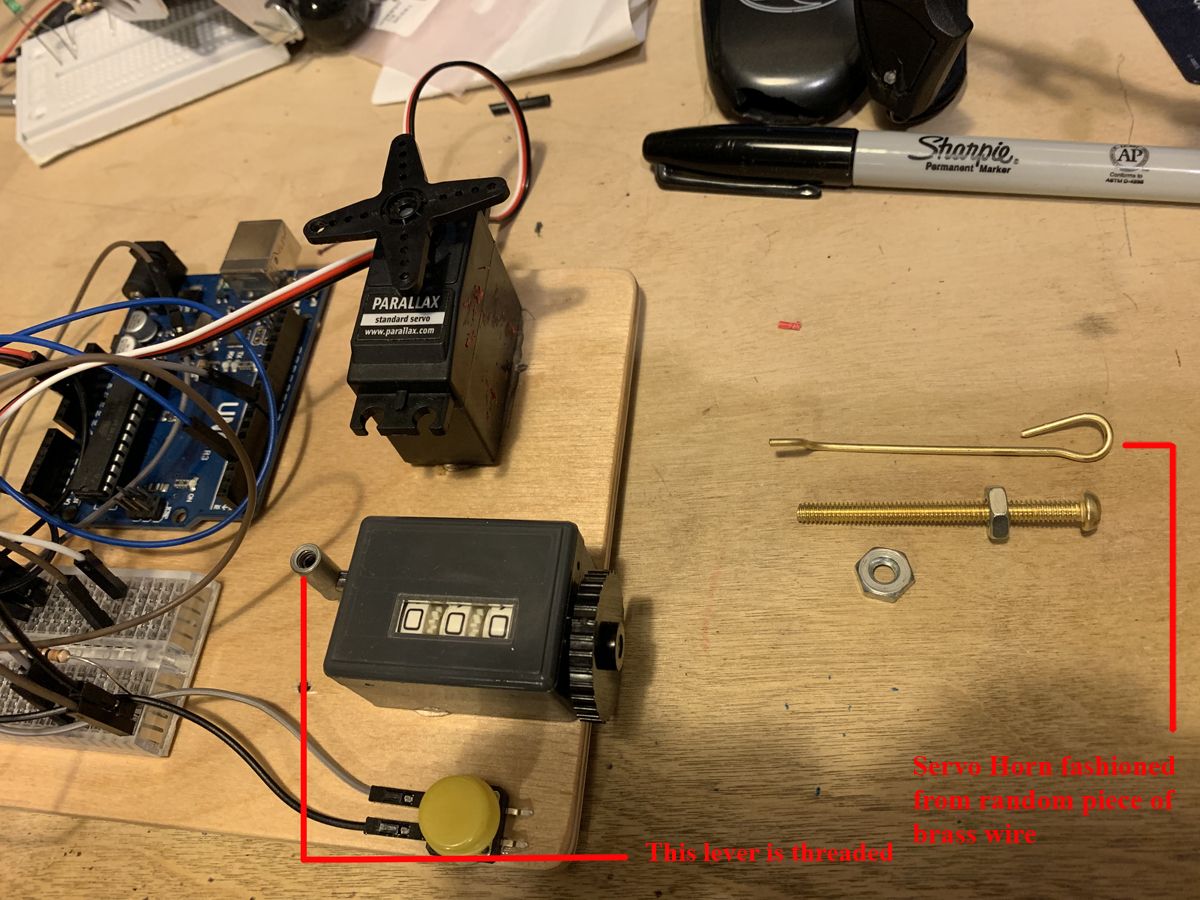 Arduino Controlled Mechanical Random Number Generator : 6 Steps ...