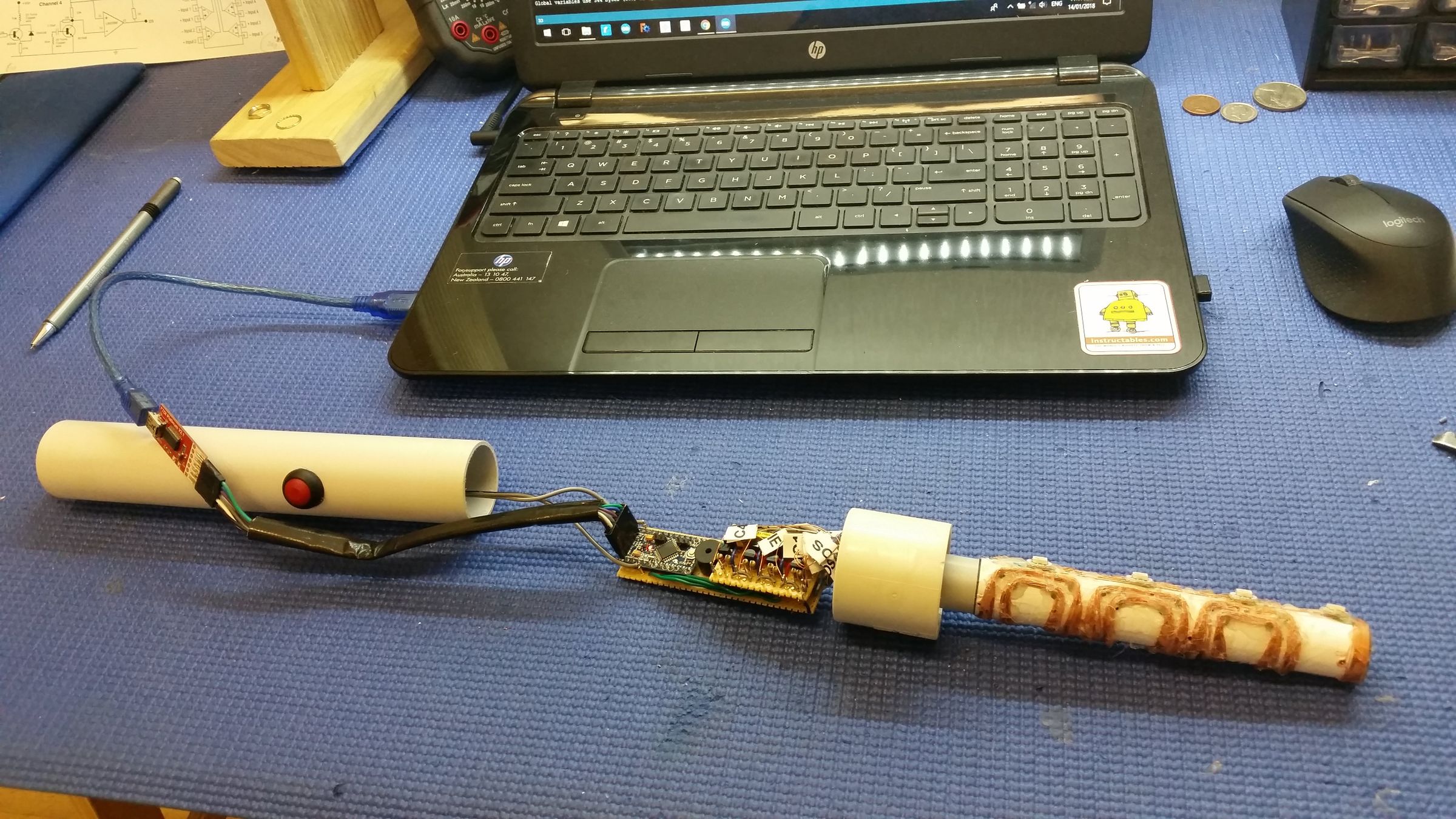 Pin-Pointer Metal Detector - Arduino : 6 Steps (with Pictures ...