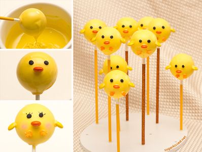 Chick Cake Pops With Bonnets : 7 Steps (with Pictures) - Instructables