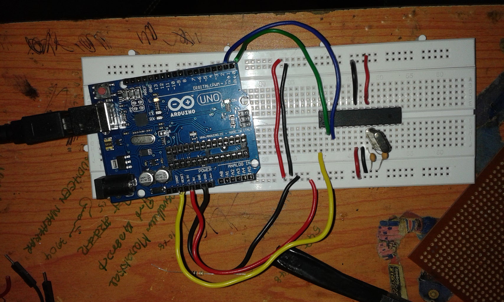 Program Atmega 328 Using Arduino Arduino As Isp 5 Steps With Pictures Instructables