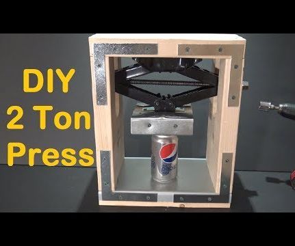 DIY 2 Ton Press Machine - How to Make a Crushing Press Machine at Home ...
