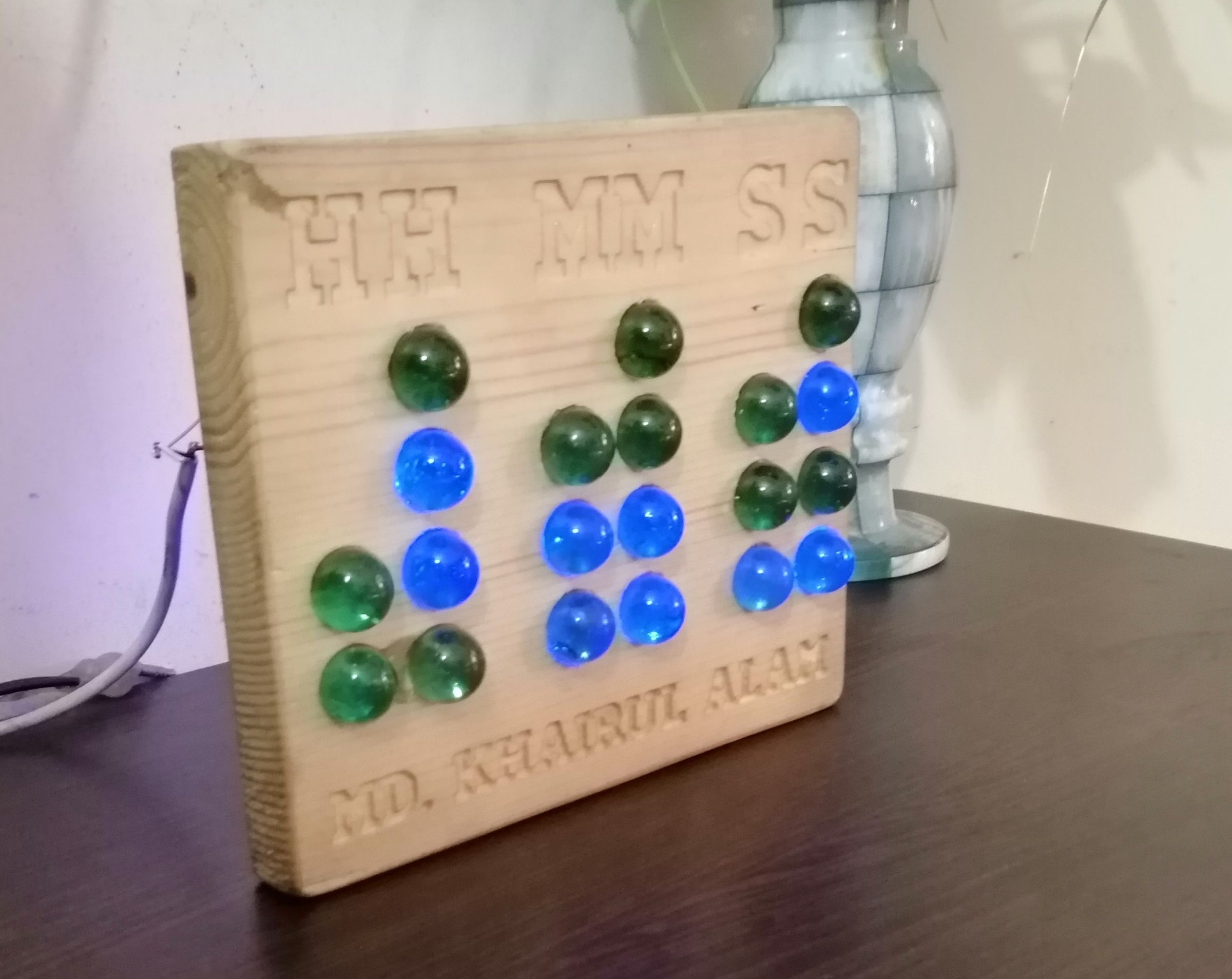 Binary Desk Clock | Trybotics