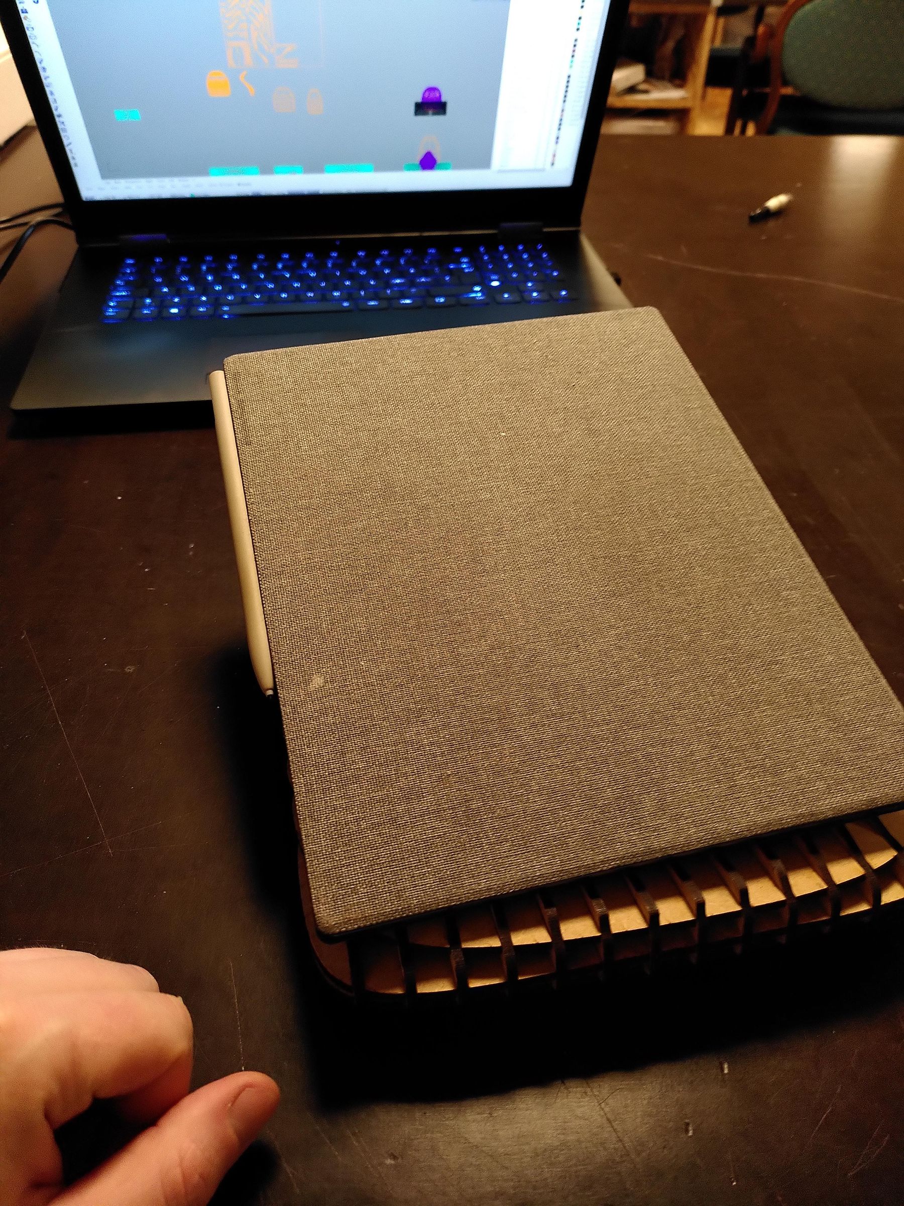 Lasercut MDF Tablet/laptop/sketchbook Stand : 4 Steps - Instructables
