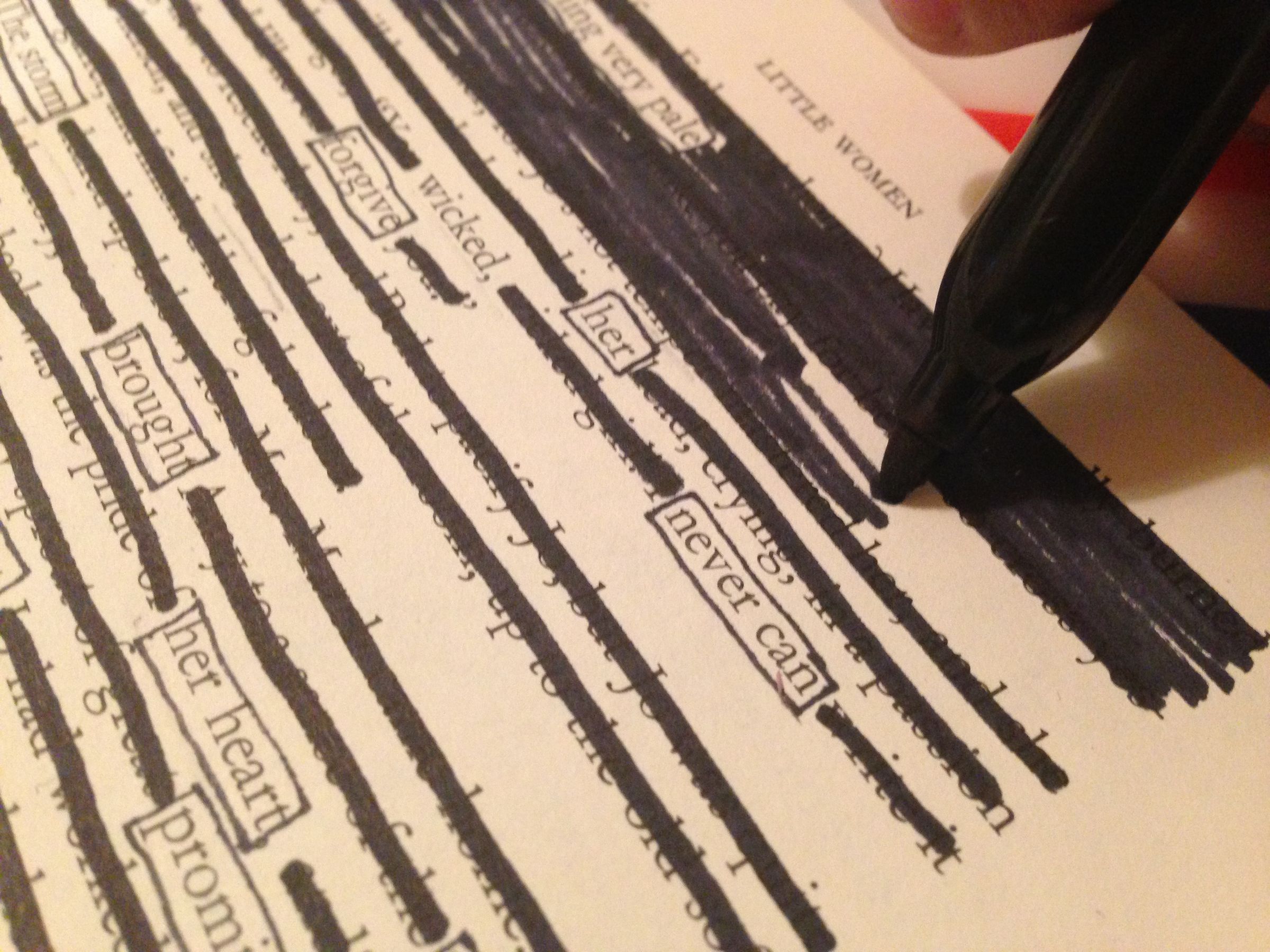 Blackout Poetry 101 : 4 Steps (with Pictures) - Instructables