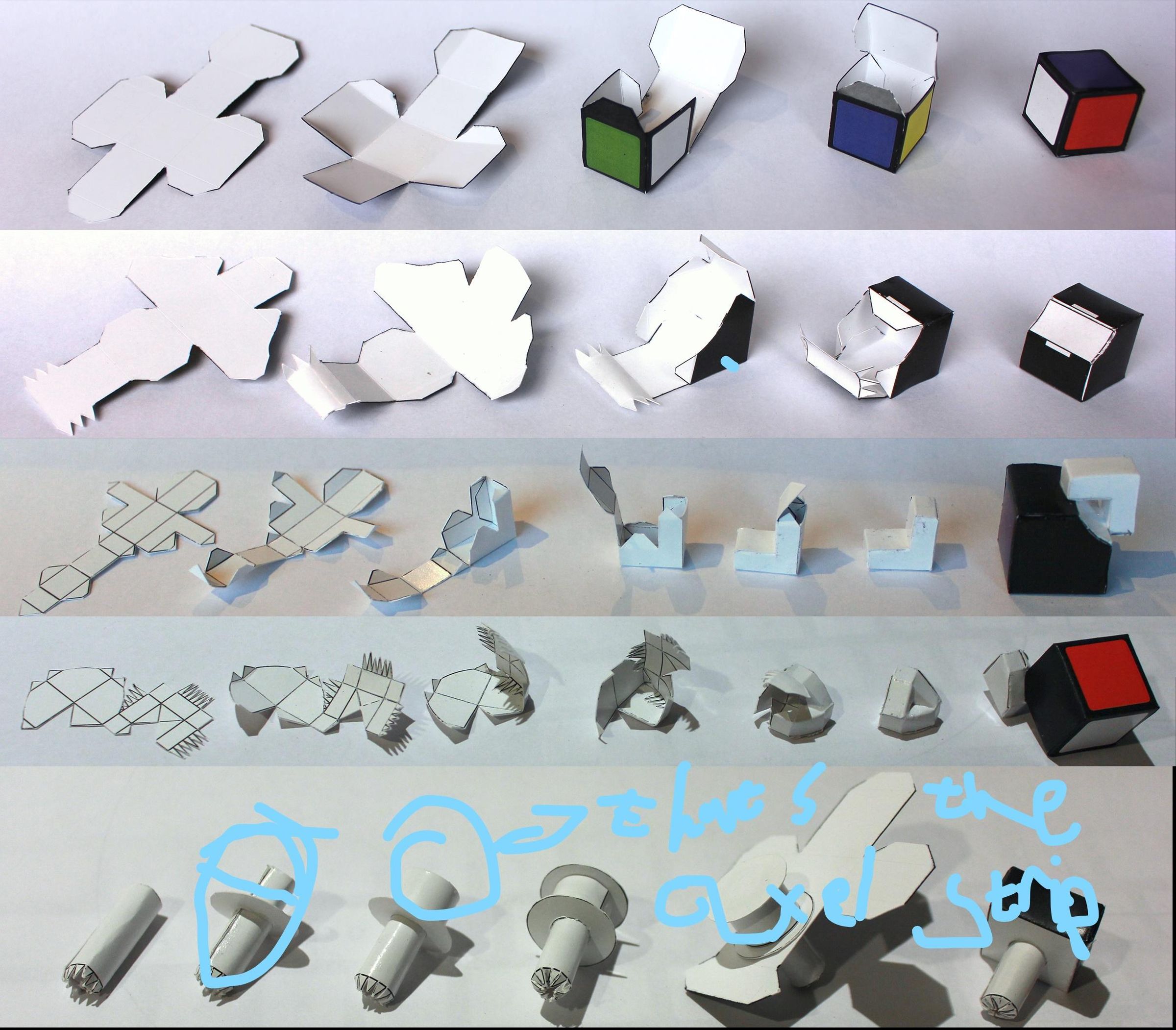 Functional Paper Rubik's Cube - Original & Minecraft : 11 Steps (with ...