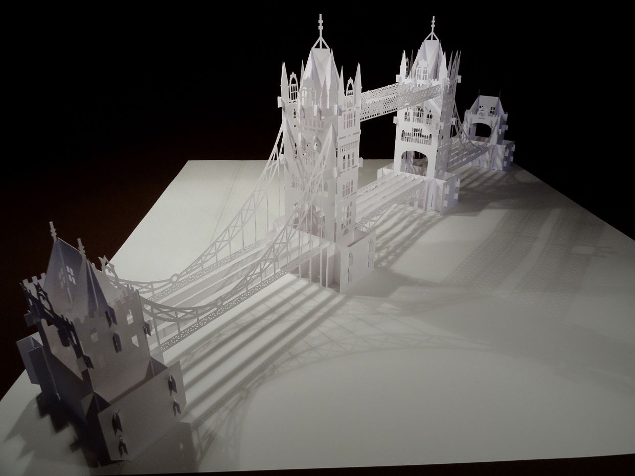 The London Tower Bridge Pop-up Origami Architecture Kirigami ...