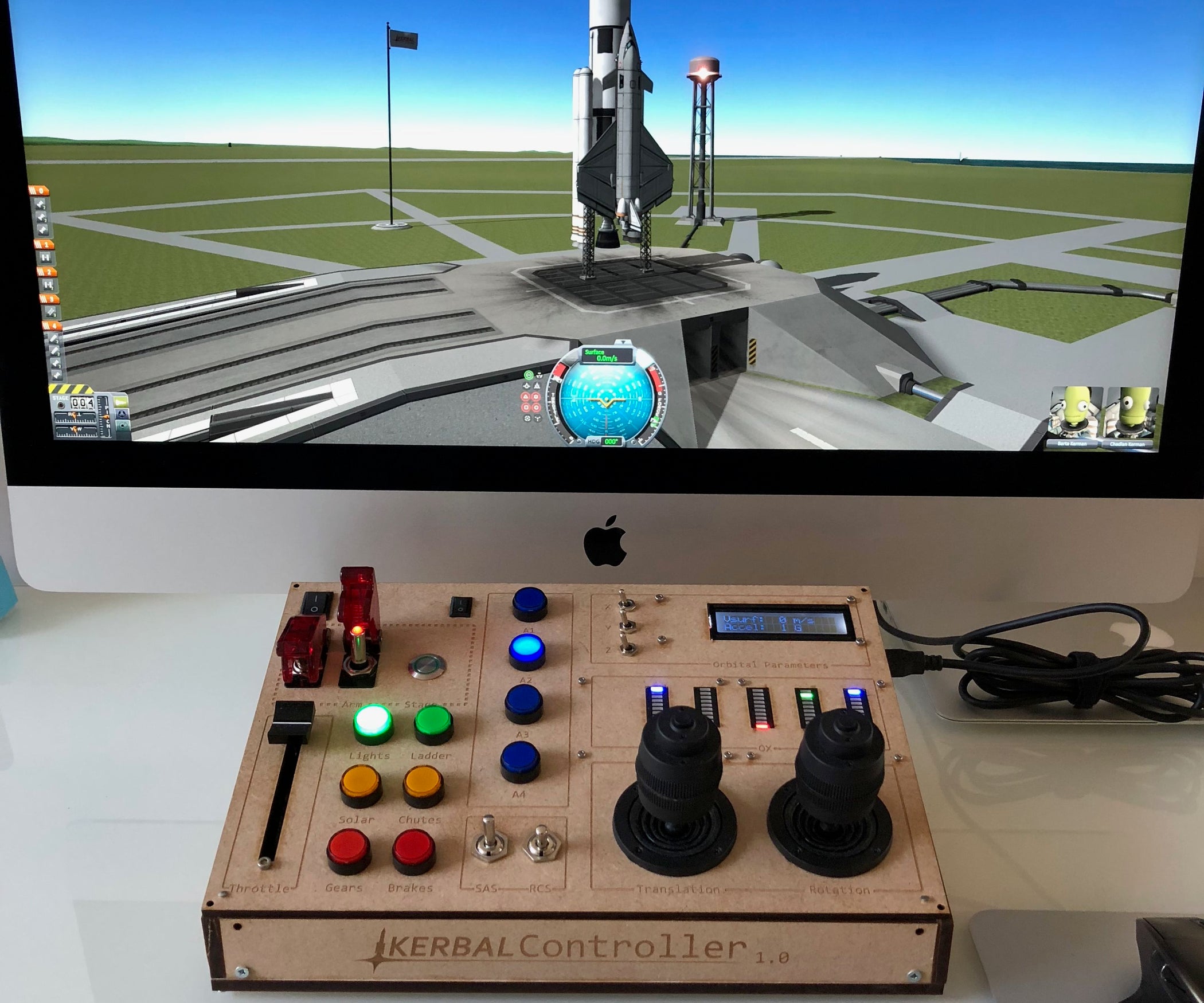 KerbalController: a Custom Control Panel for Rocket Game Kerbal Space Program : 11 Steps (with ...