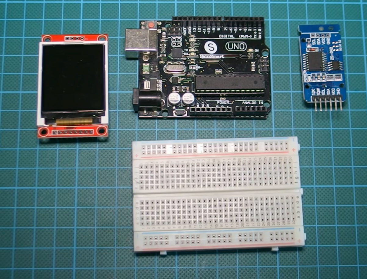 Arduino DS3231 Real Time Clock With Color TFT : 4 Steps - Instructables