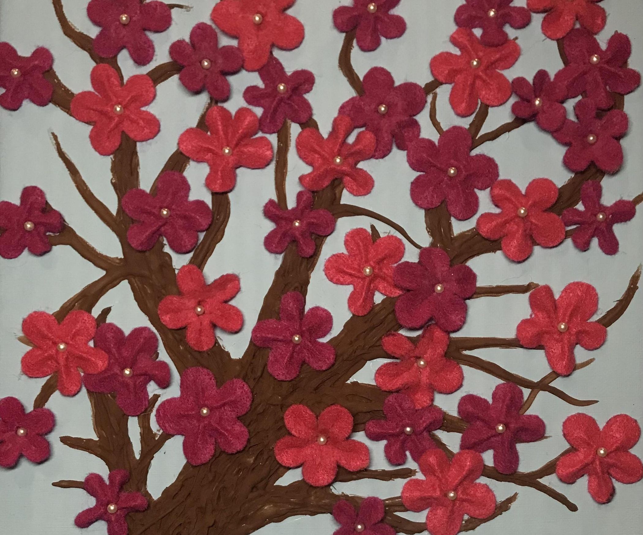 DIY Gift: Flowering Tree Art on a Canvas : 7 Steps (with Pictures ...