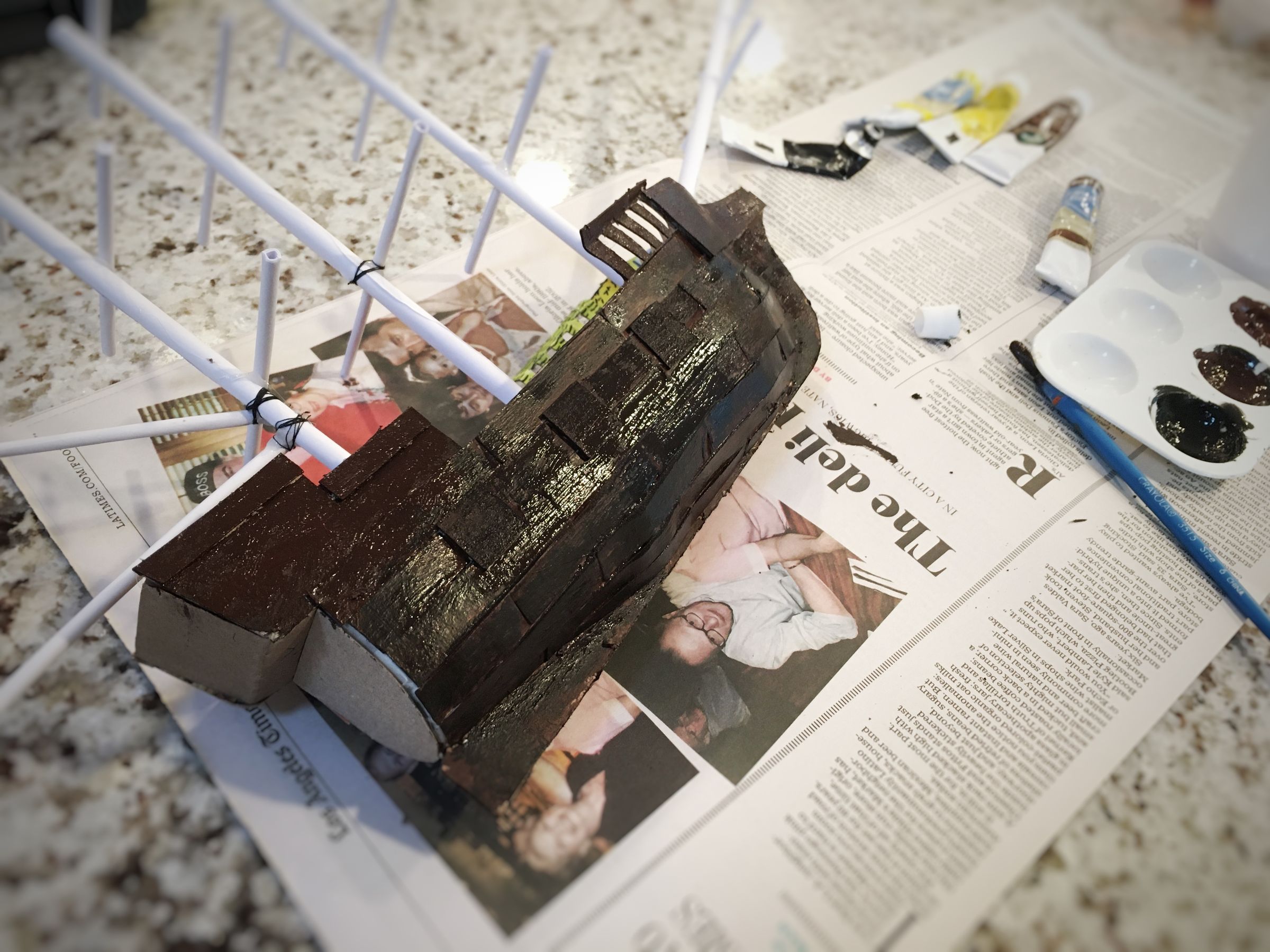 Model Ship From Paper and Cardboard : 15 Steps (with Pictures ...