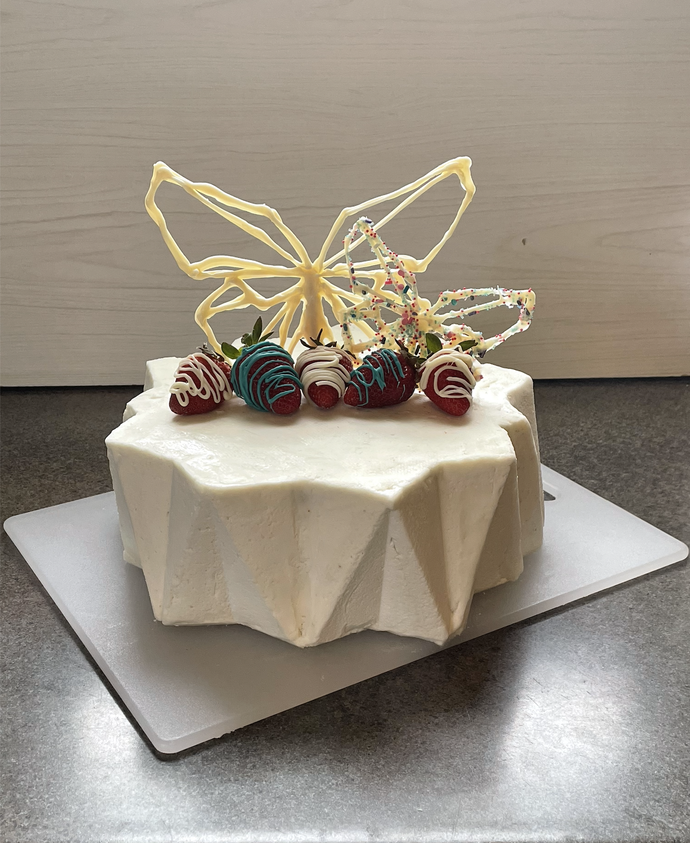 Origami Cake With Buttercream Frosting : 14 Steps (with Pictures ...