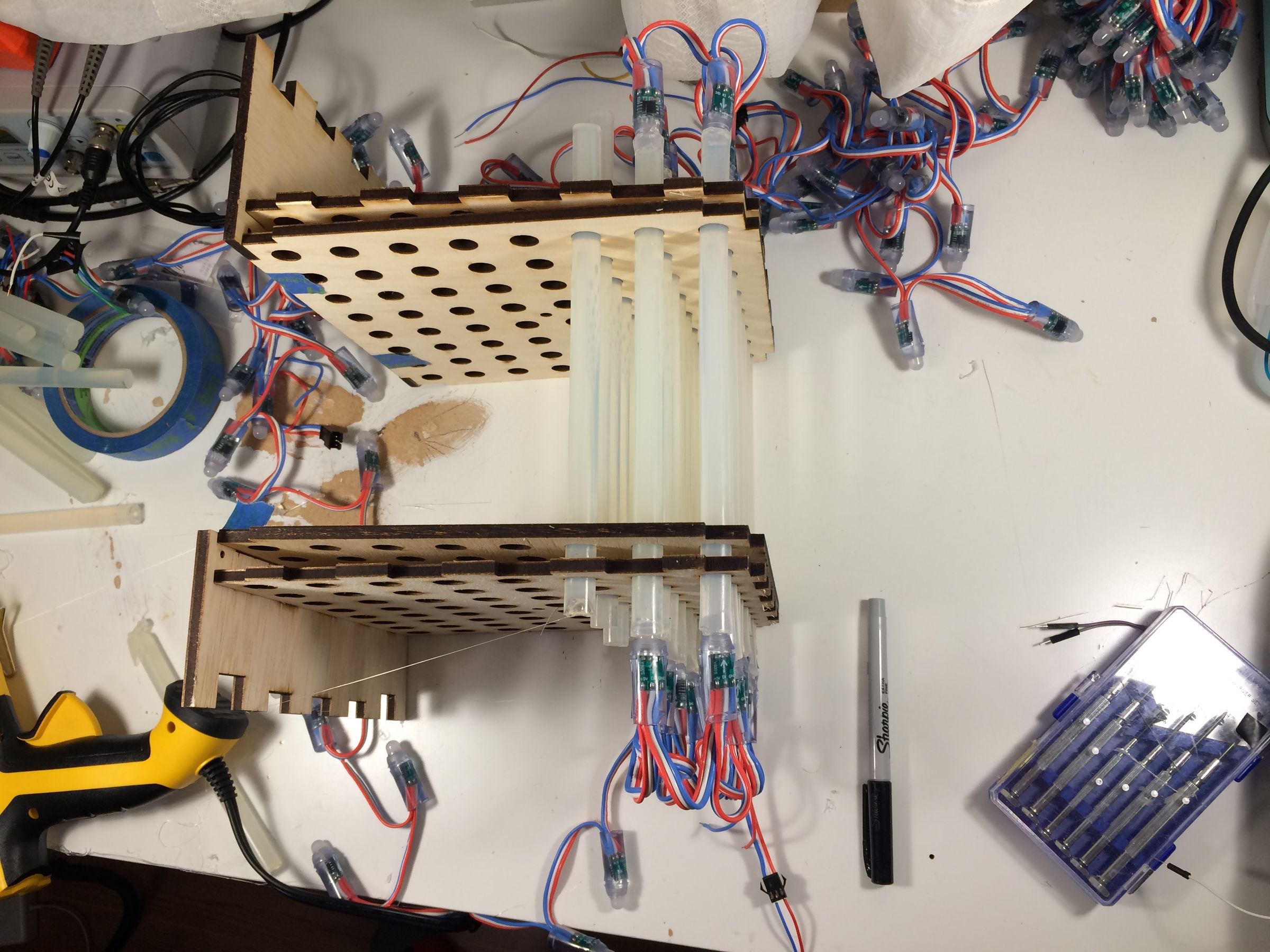 "Fiber Optic" LED Matrix : 9 Steps (with Pictures) - Instructables