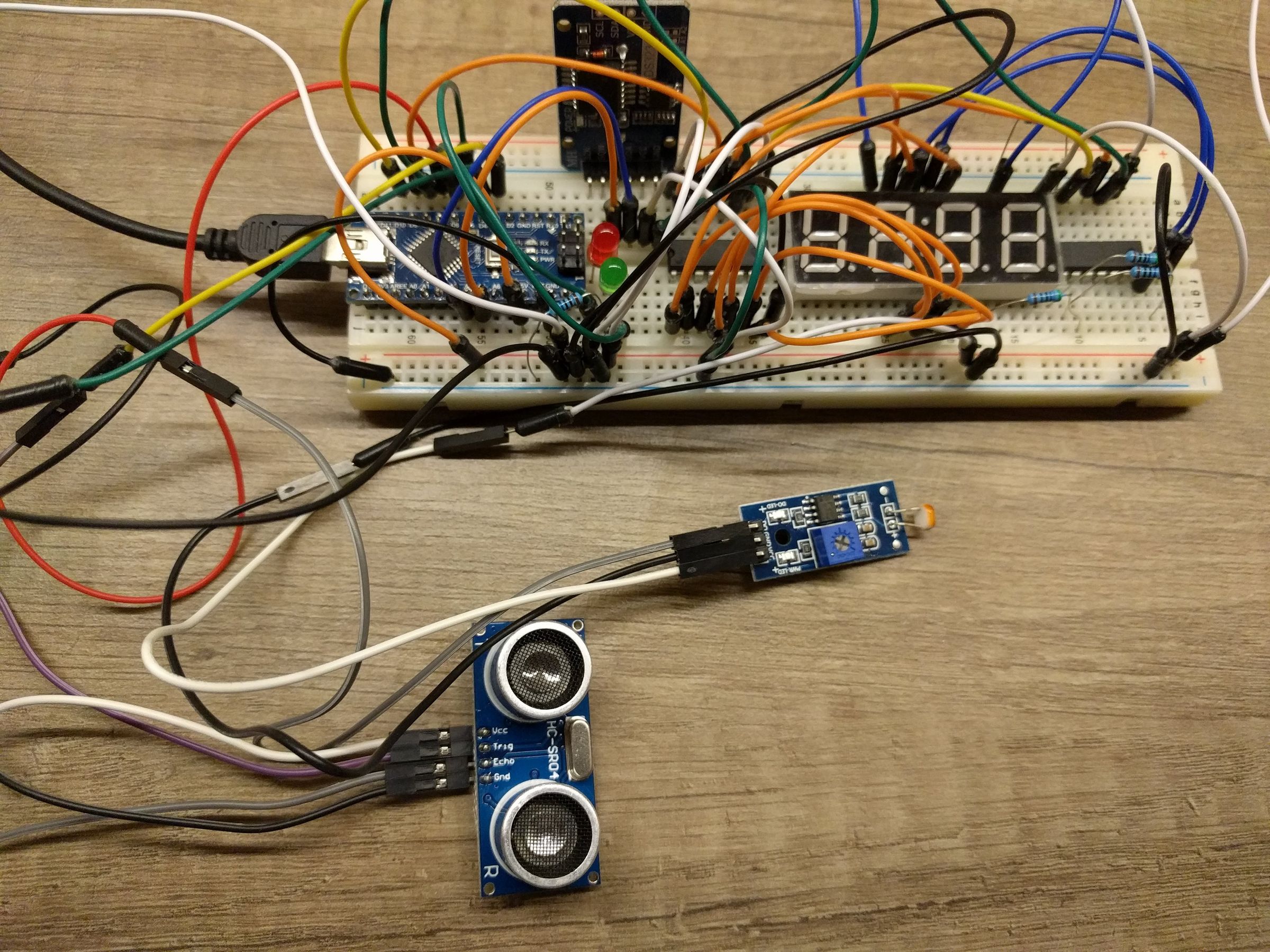 Garage Parking Helper With Arduino : 5 Steps (with Pictures ...