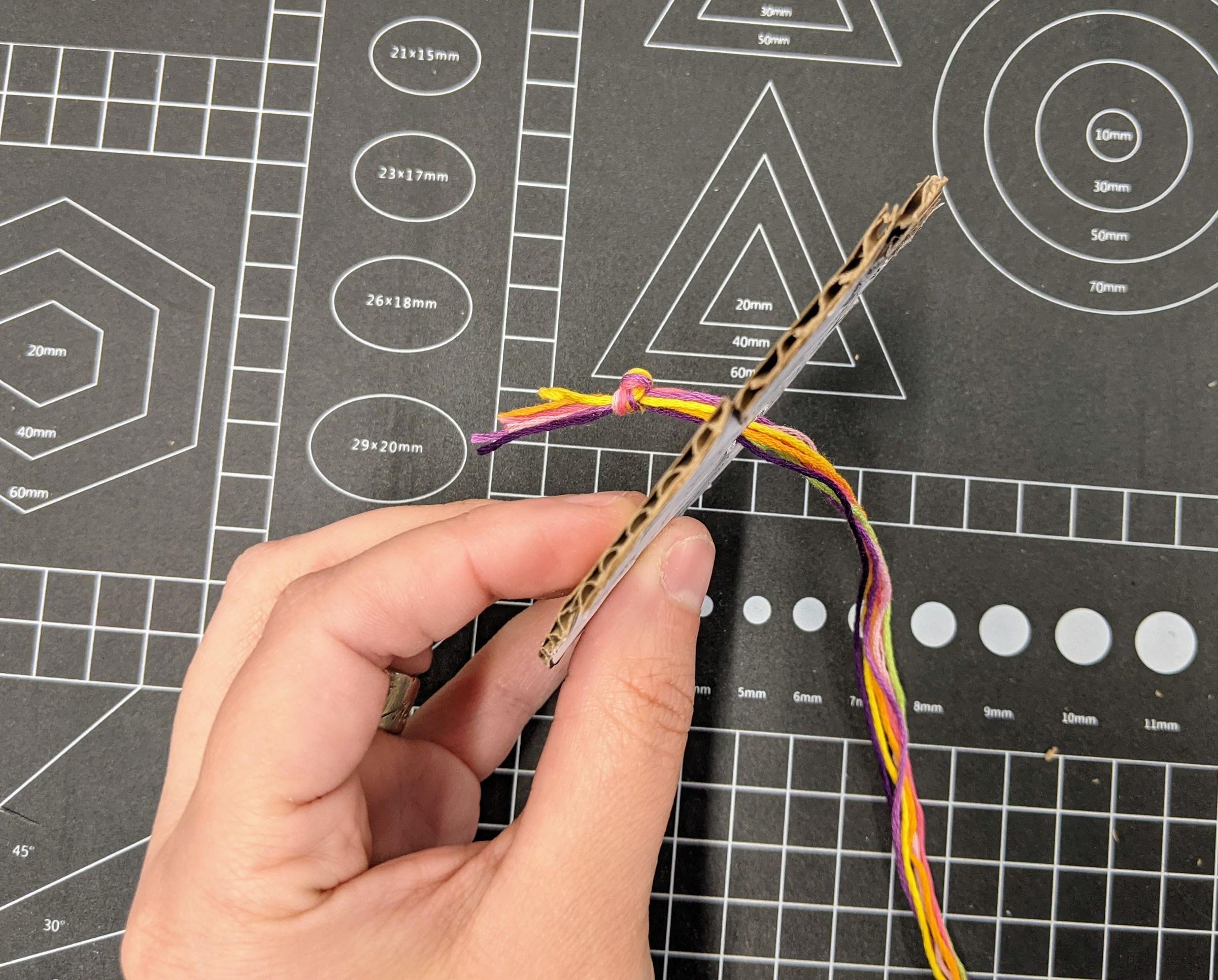 Cardboard Loom Friendship Bracelet : 7 Steps (with Pictures ...