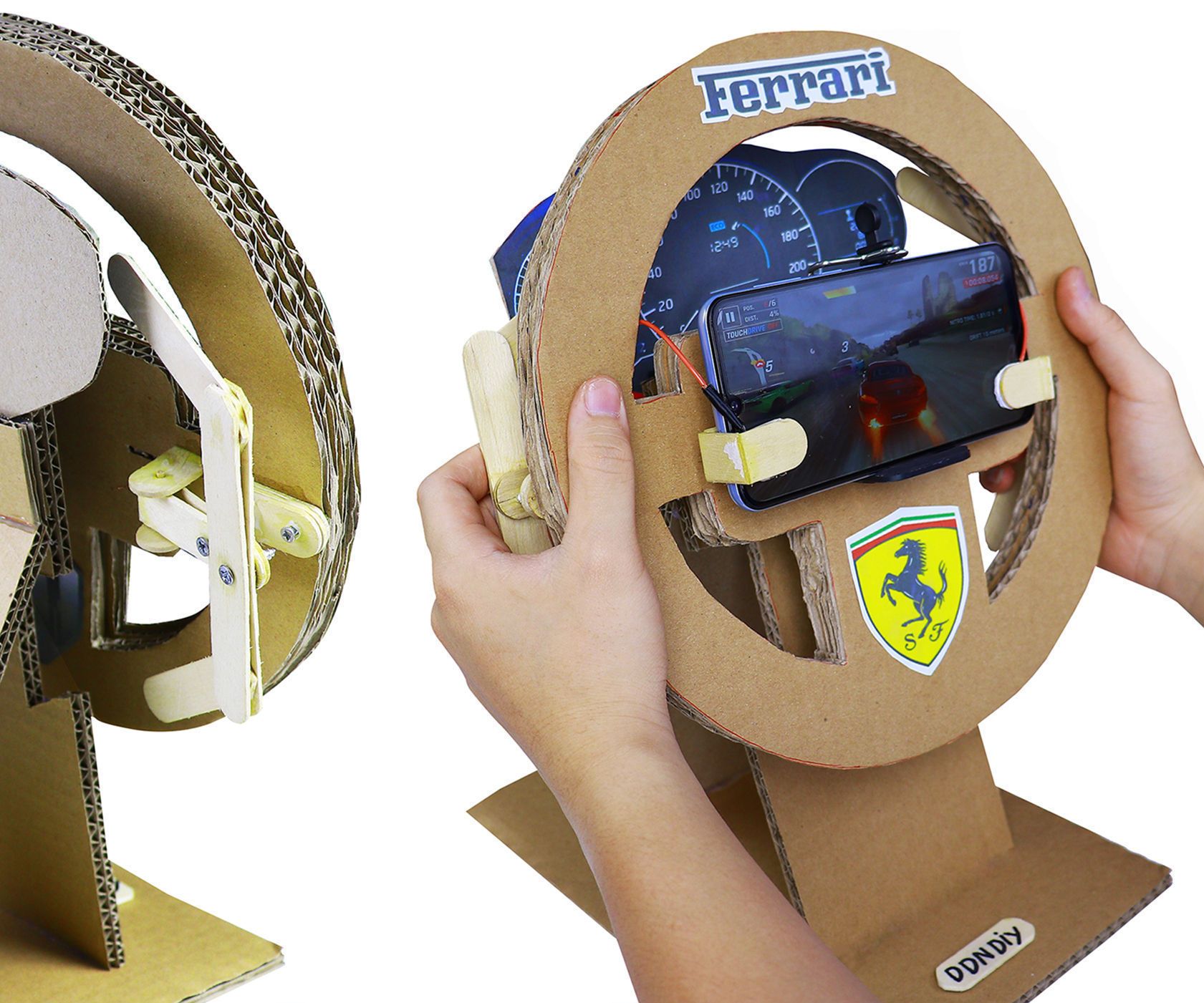 Make Gaming Steering Wheel(Have Buttons) : 16 Steps (with Pictures ...
