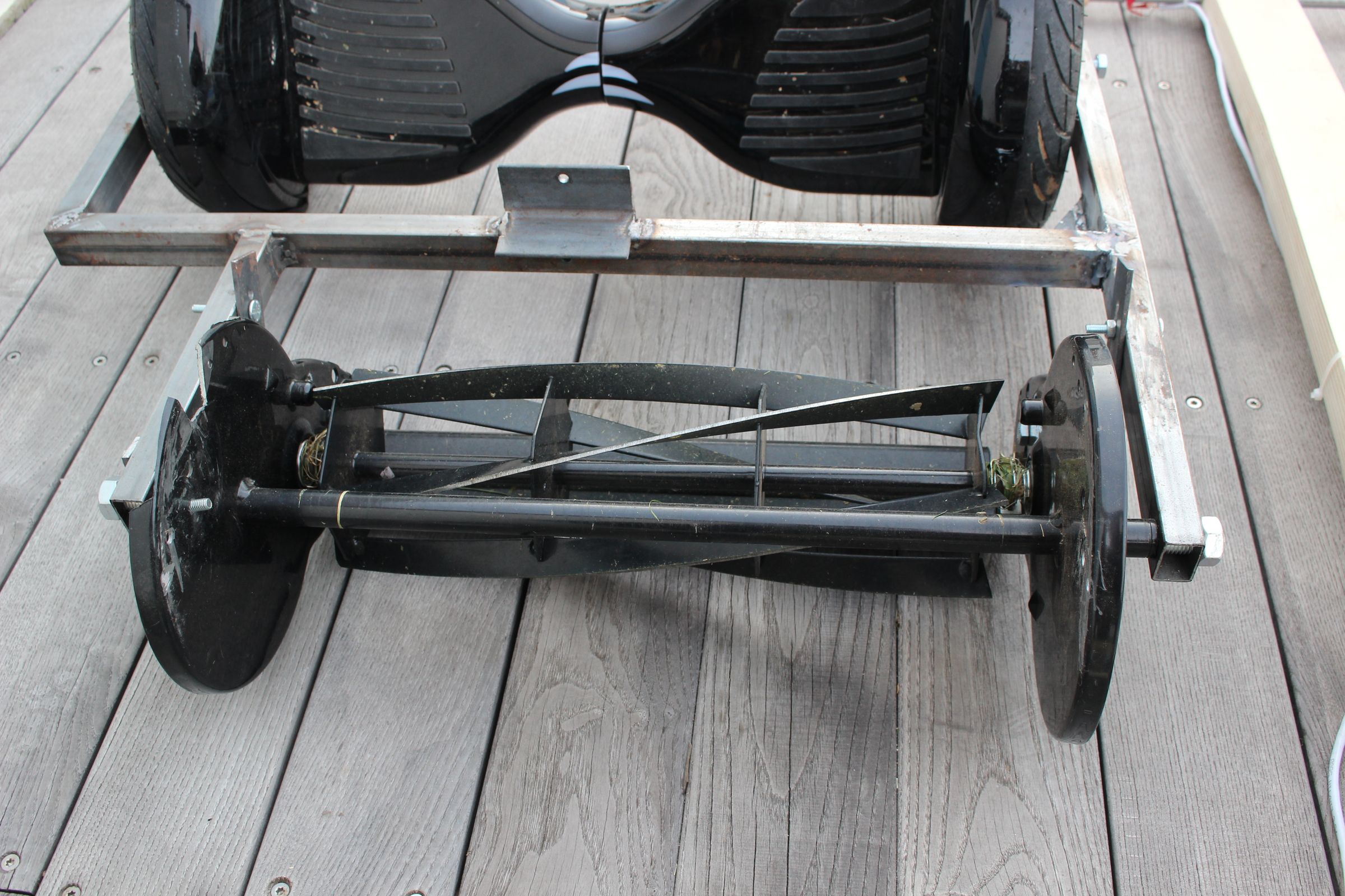 Hoverboard Lawn Mower (Hovermower?) : 8 Steps (with Pictures ...