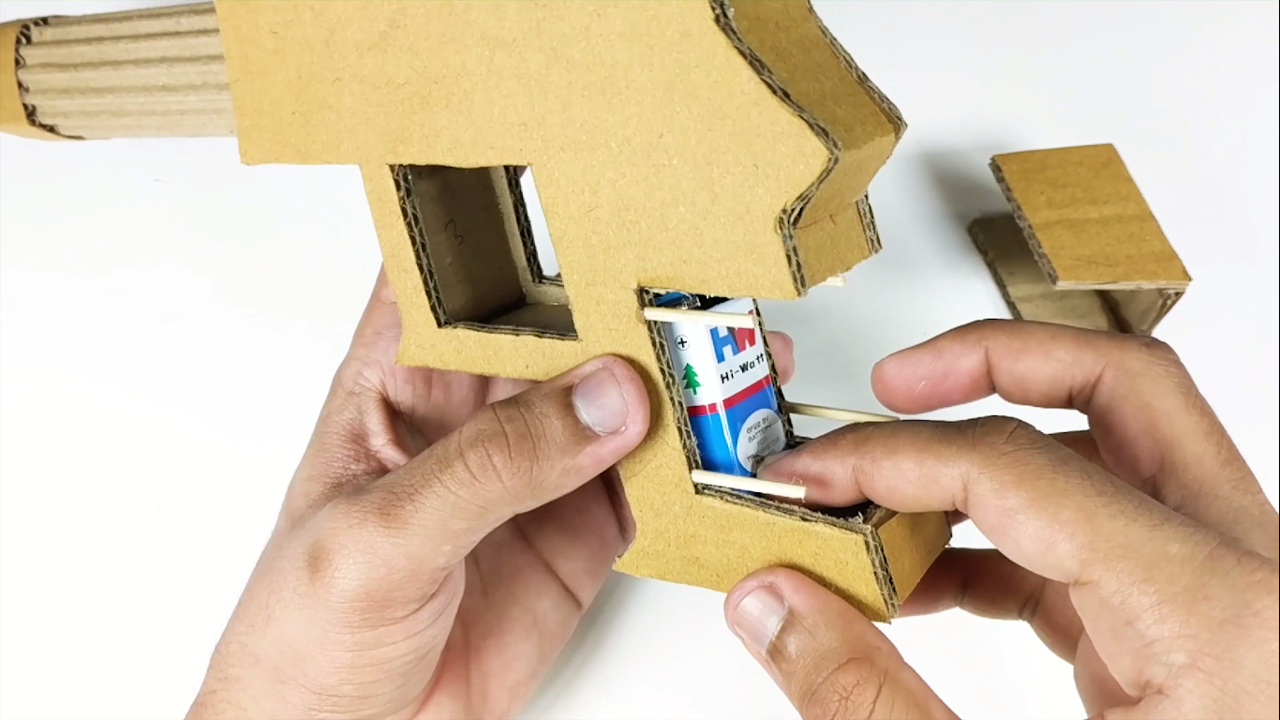 How to Make Cardboard Gun USP Pistol That Shoots Rubber Bullets DIY at ...