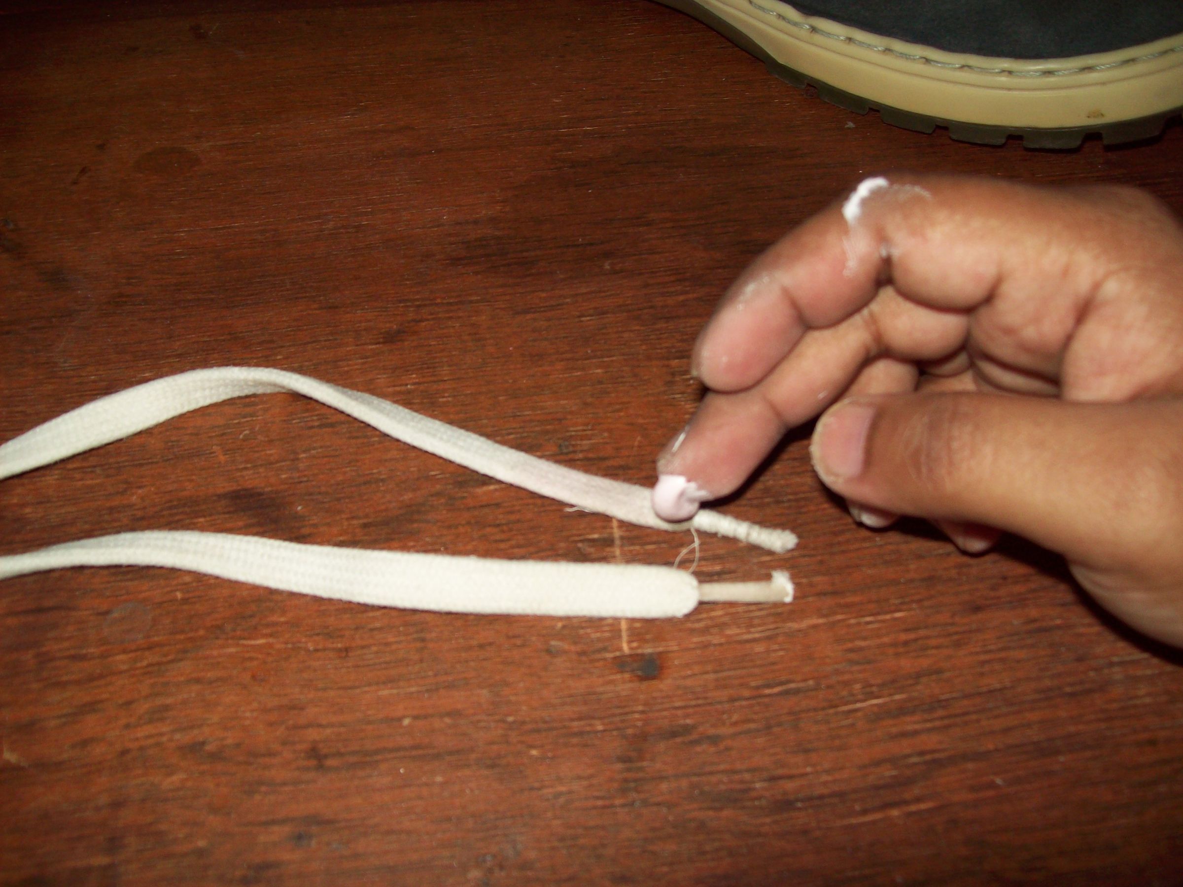 Quick, Cheap & Easy Fix for Frayed Laces / Broken Aglets : 6 Steps ...