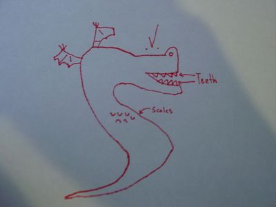 How to Draw TROGDOR the BURNINATOR From Strongbad! :-) : 6 Steps ...